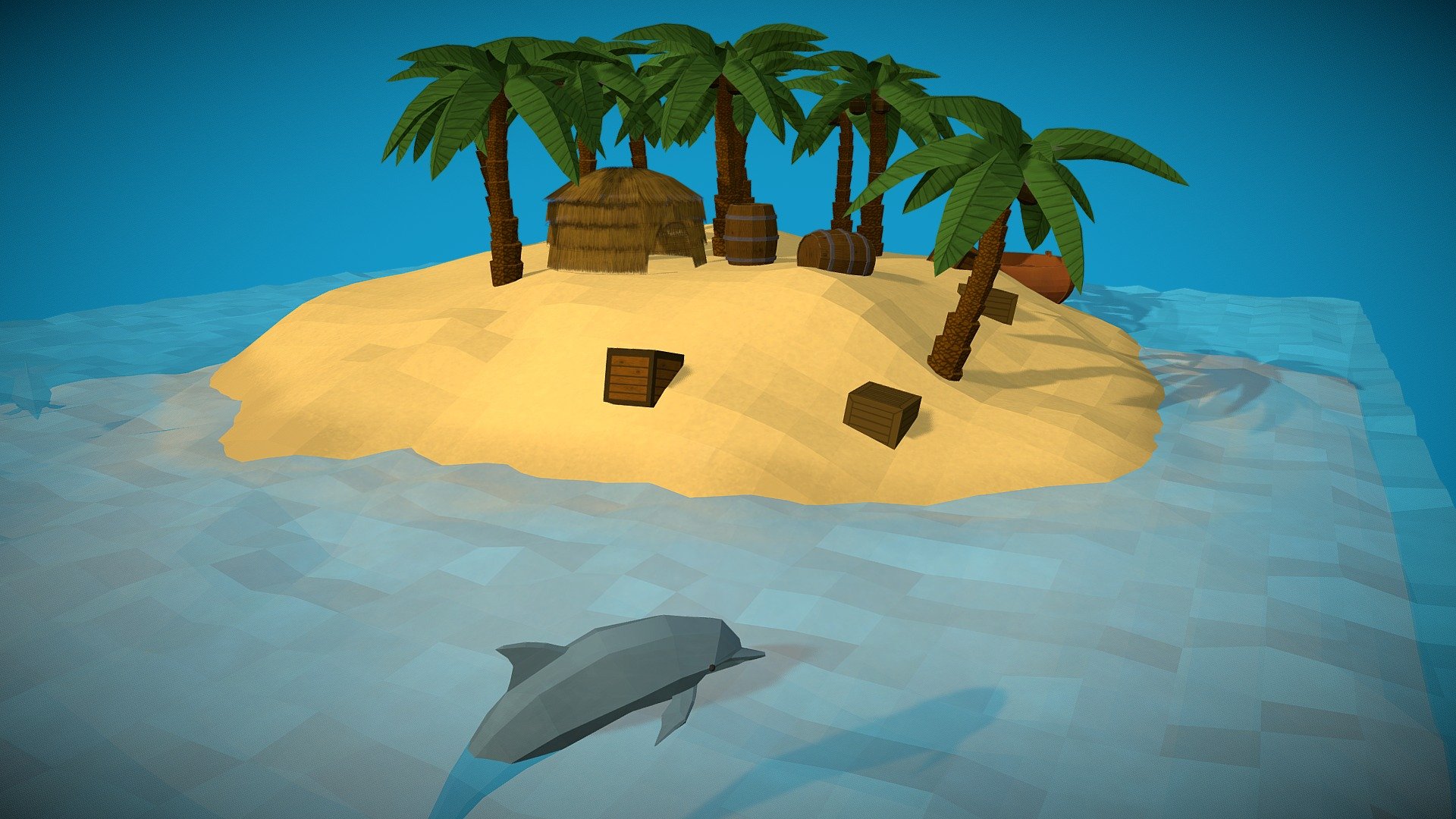 Lost Island LowPoly VR - 3D model by ThunderMike97 [3983e45] - Sketchfab