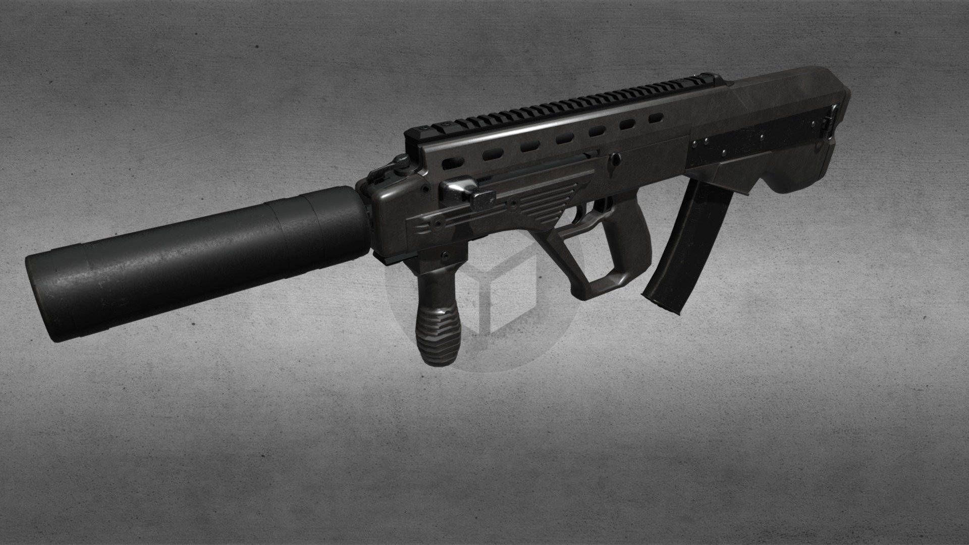 Volcano-M (Maluk), bullpup assault rifle (Малюк) - Download Free 3D ...