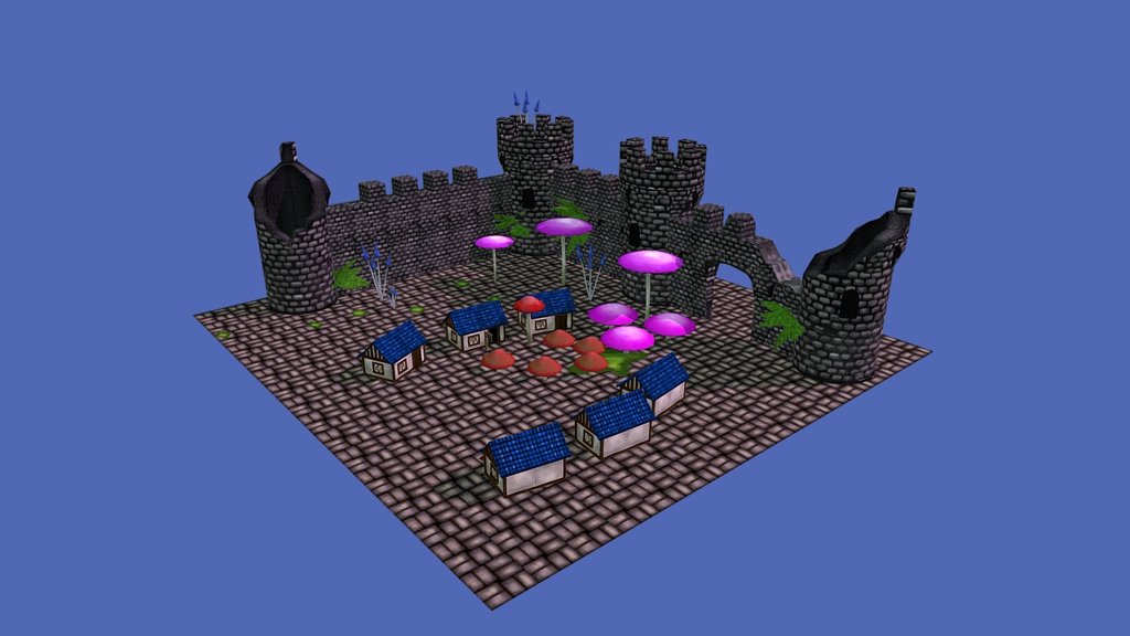 Medieval Fantasy Scene - 3D model by ryve_dc [3984cff] - Sketchfab