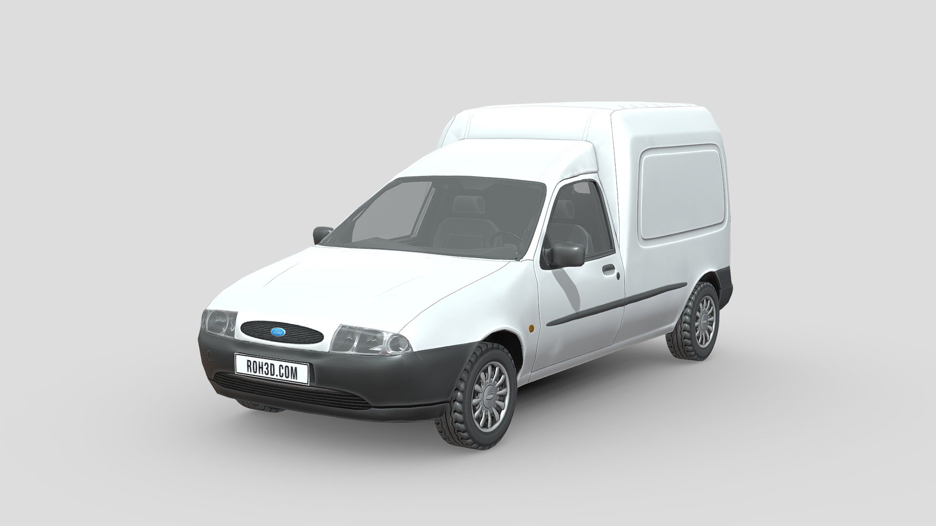 Low Poly Car - Ford Courier Van 1999 - Buy Royalty Free 3D model by ...