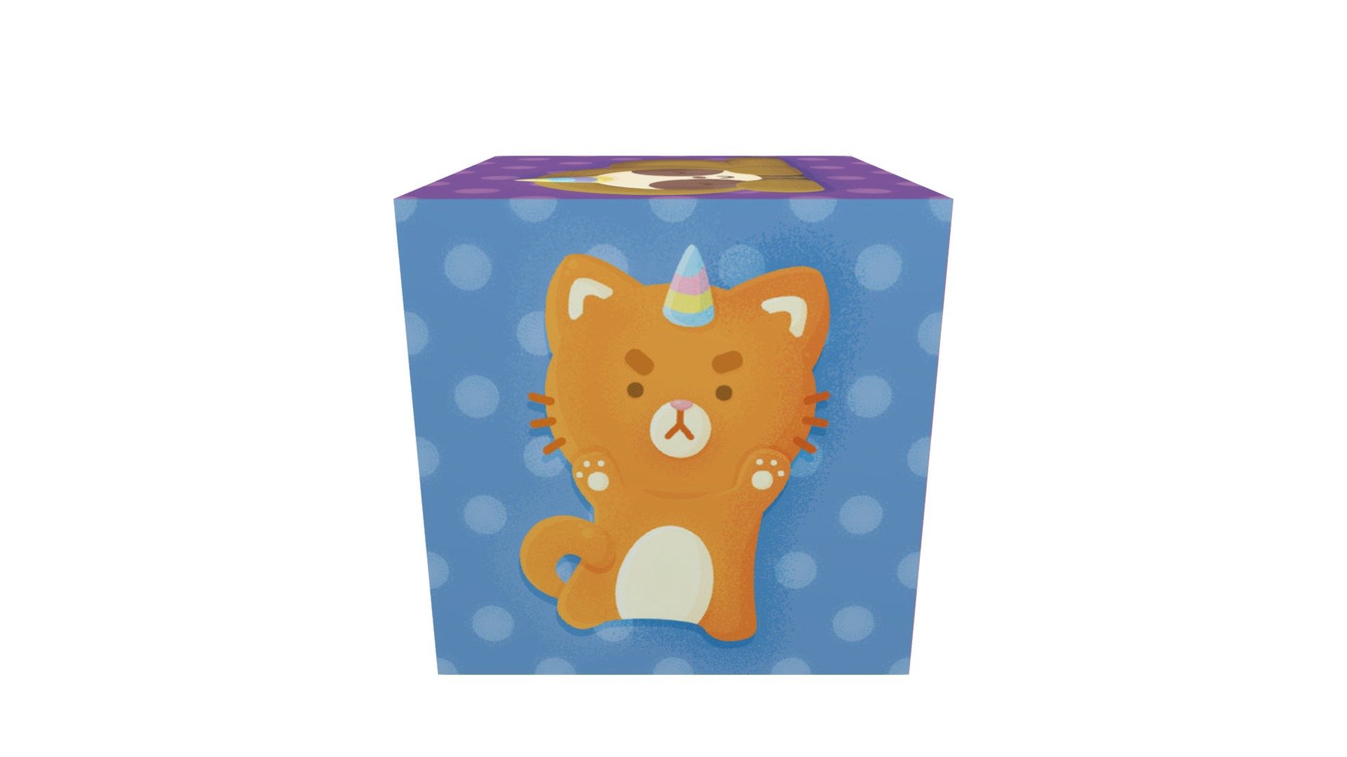 Animal Unicorn - Cube - 3D model by Squid&Pig (@squidandpig) [3986b2b] - Sketchfab