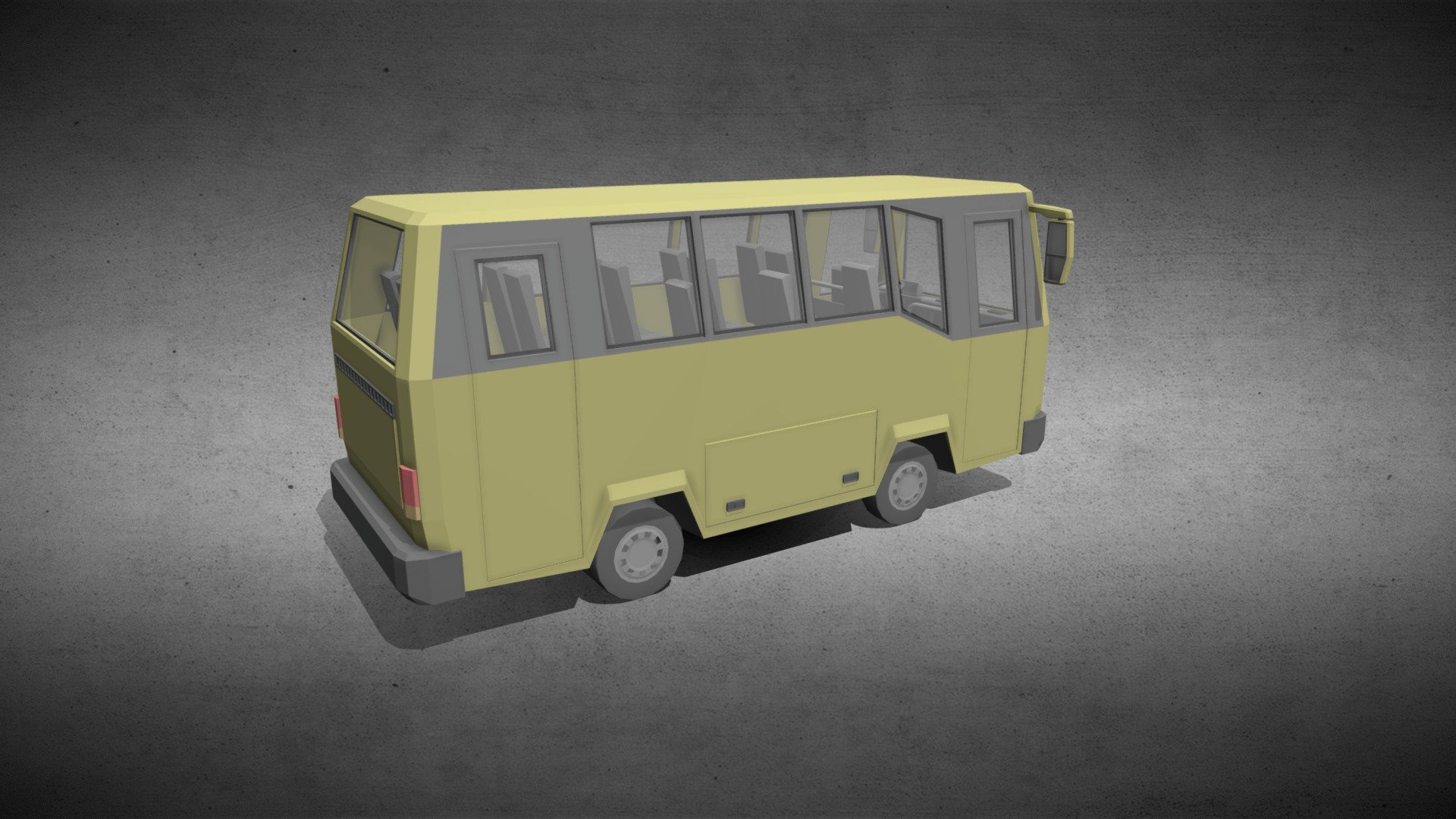 Low Poly Minibus - Buy Royalty Free 3D model by scailman [3987496 ...