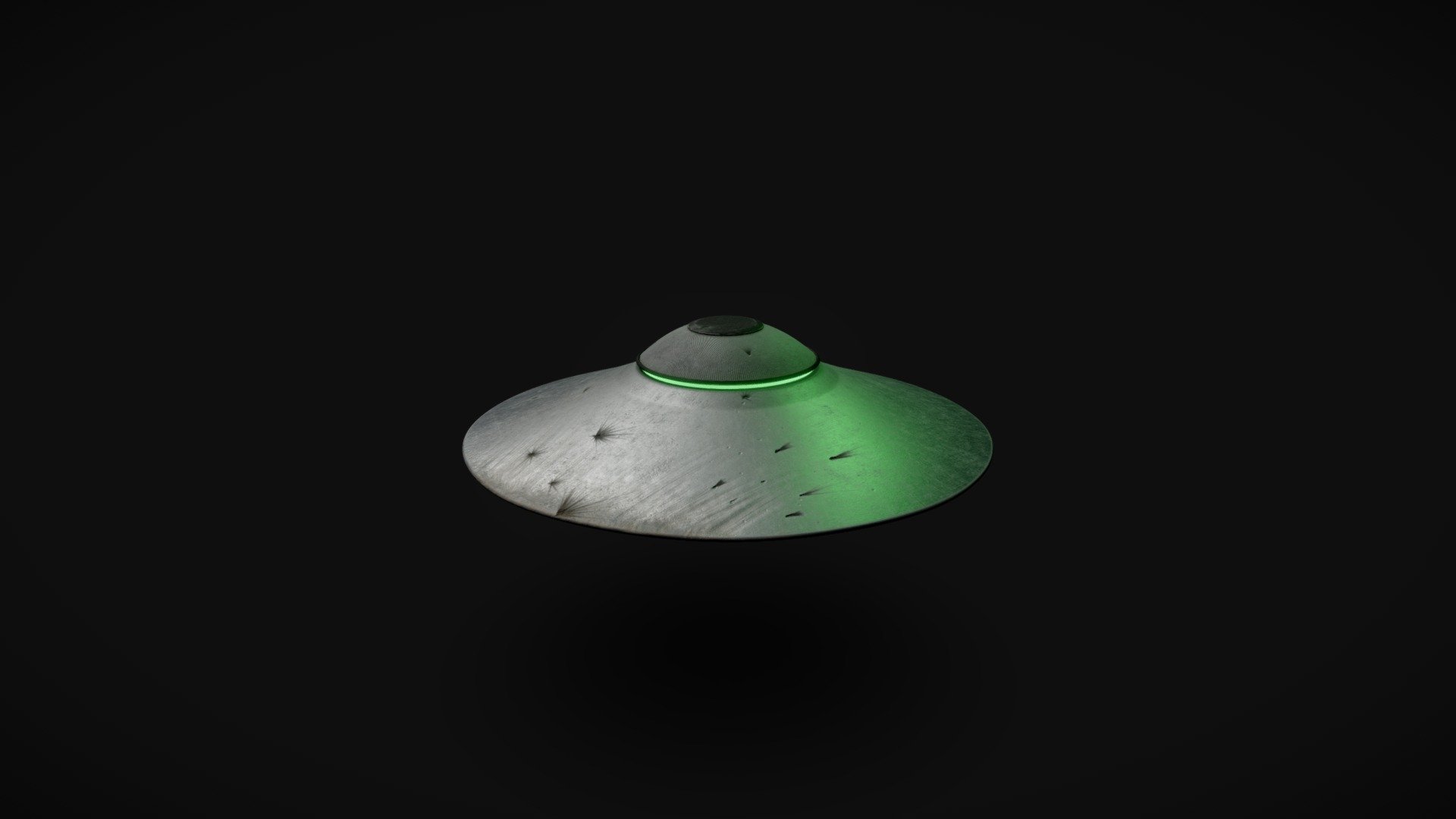 classic UFO damaged - 3D model by MrLixm (@Mr_Lixm) [39885d5] - Sketchfab