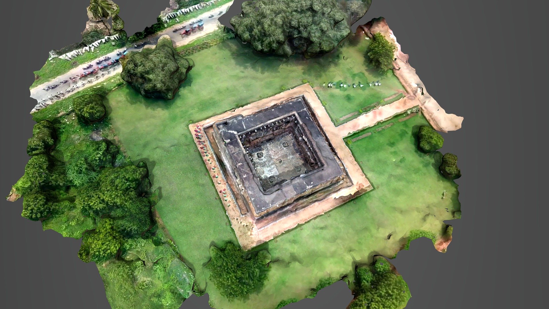 Hampi Snanagraha 3D Scan from drone - Download Free 3D model by ...