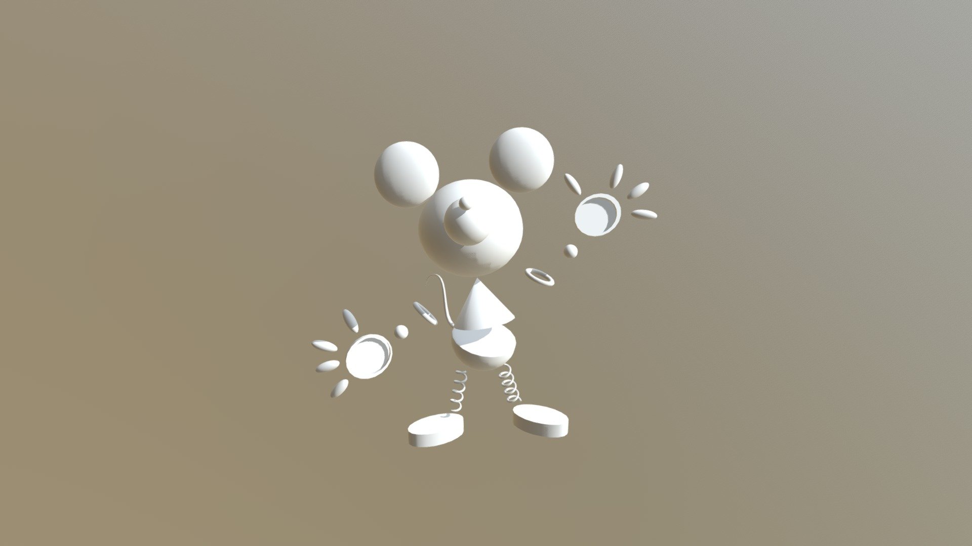 Mickey Mouse - 3D model by lundlines [3989342] - Sketchfab