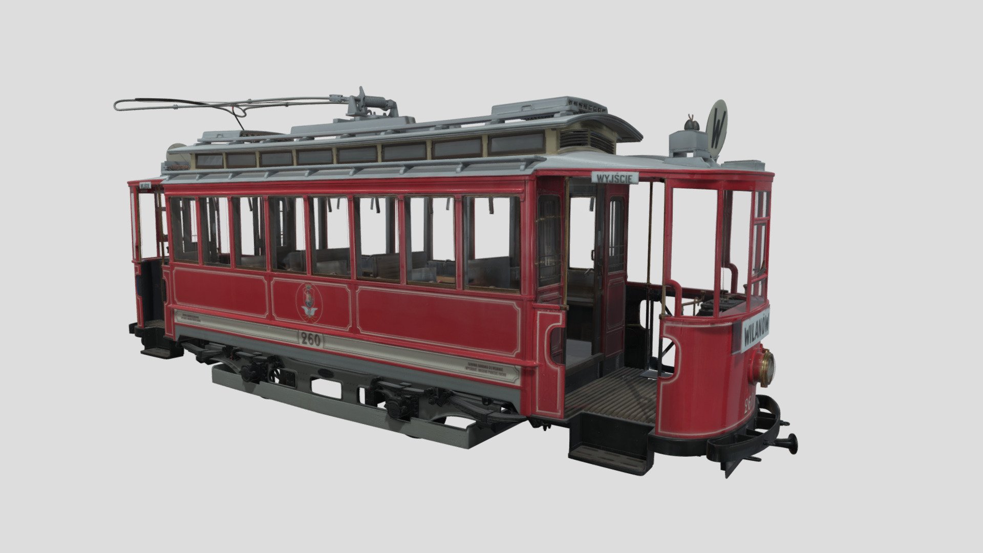 C-Type motor-driven tram car, no. 260 - Download Free 3D model by ...