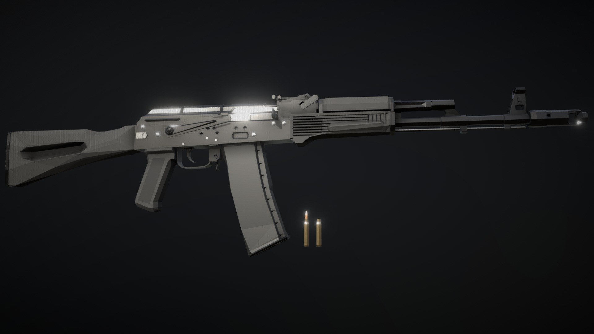 Low-Poly AK-101 - Download Free 3D model by notcplkerry [398b65a ...