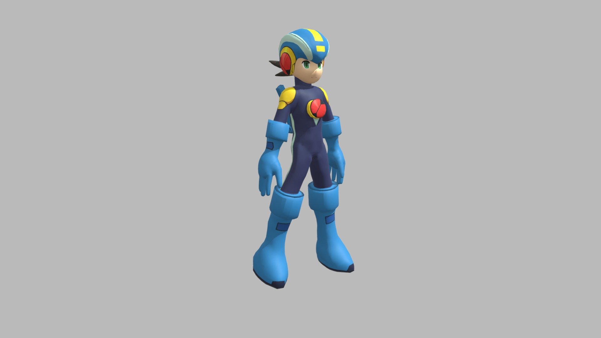 MegaMan: Walking Animation - 3D model by Jayden_Ennis [398d0cc] - Sketchfab