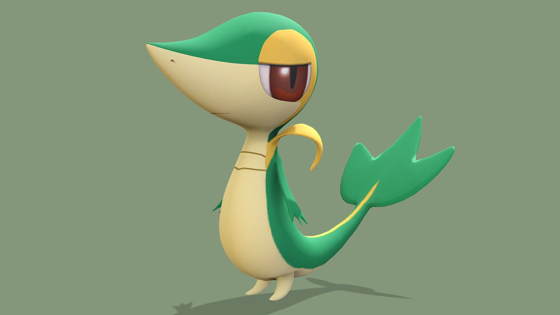 Snivy Gen 5 Sprite Animation 3D - 3D model by Soren087 (@josephr0100 ...