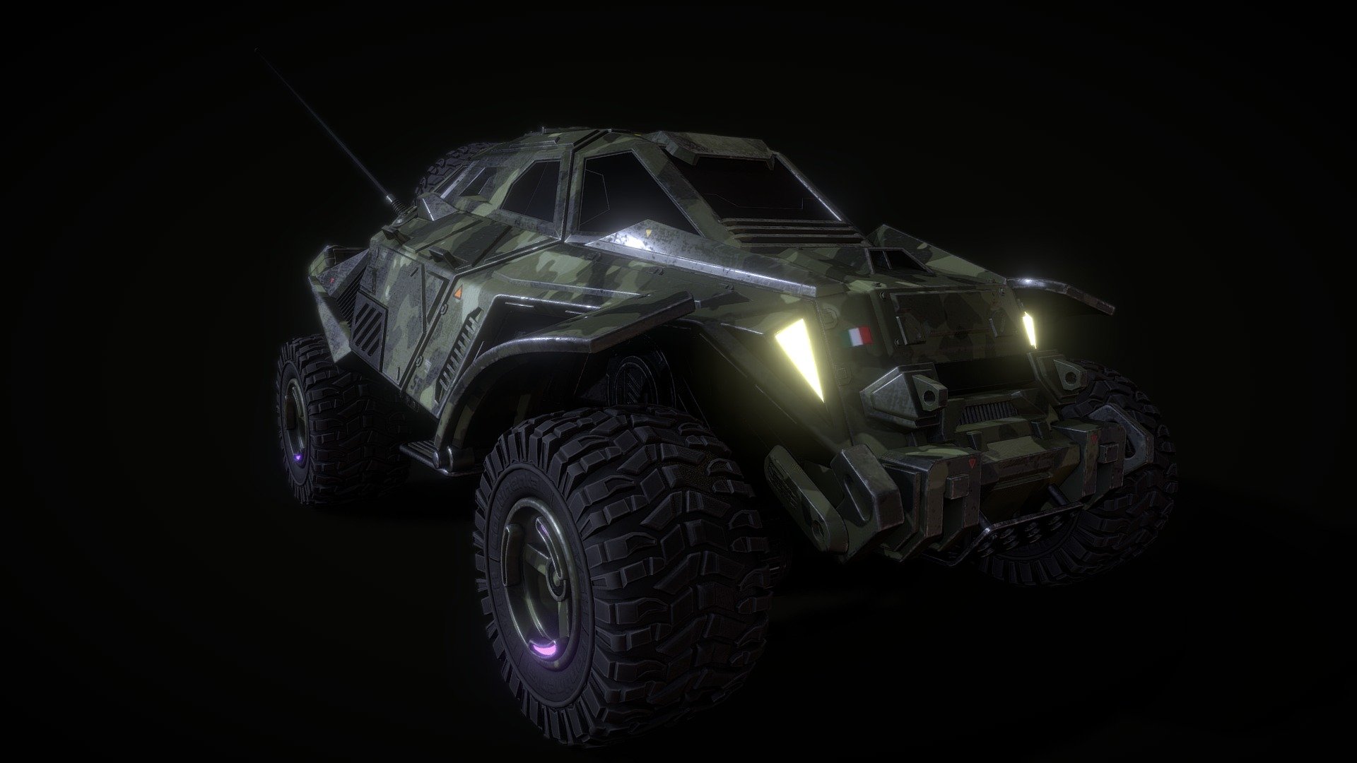 jeep scifi "LAV-D3" - 3D model by giobiancoFB [3991cda] - Sketchfab