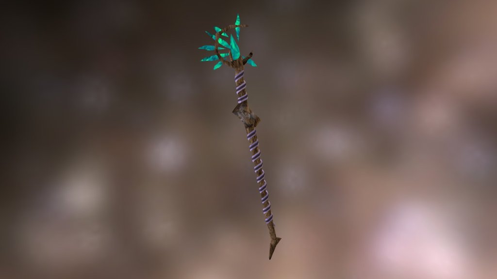 Tim Fink Crystal Staff - 3D model by timfink [39929a2] - Sketchfab