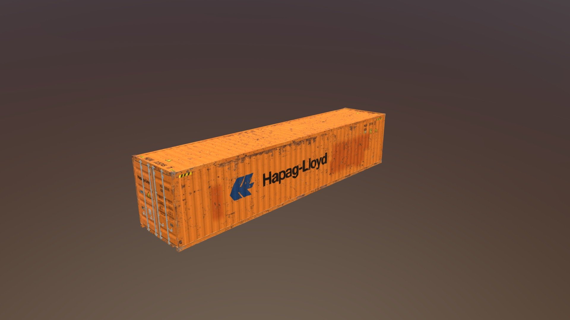 40ft Shipping Container - Hapag Lloyd - Buy Royalty Free 3D model by Panaristi [399356e ...