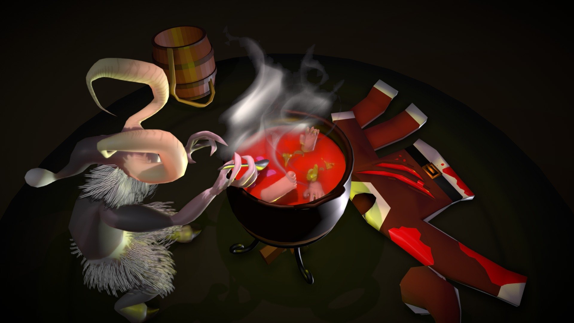 20 Festive Dinner - 3D model by Chaitanya Krishnan (@chaitanyak ...