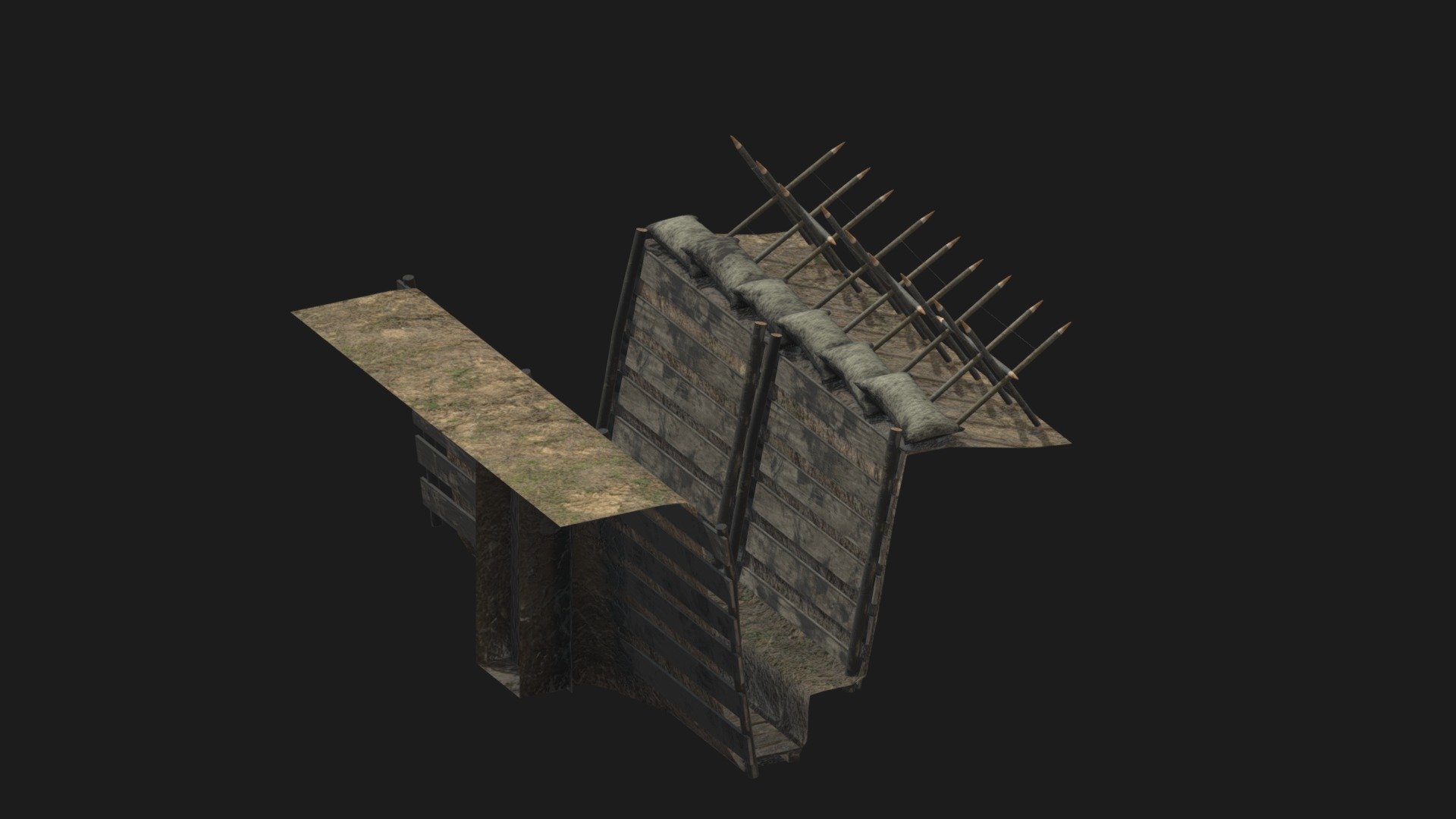 trench ww1 - 3D model by manche [3996711] - Sketchfab