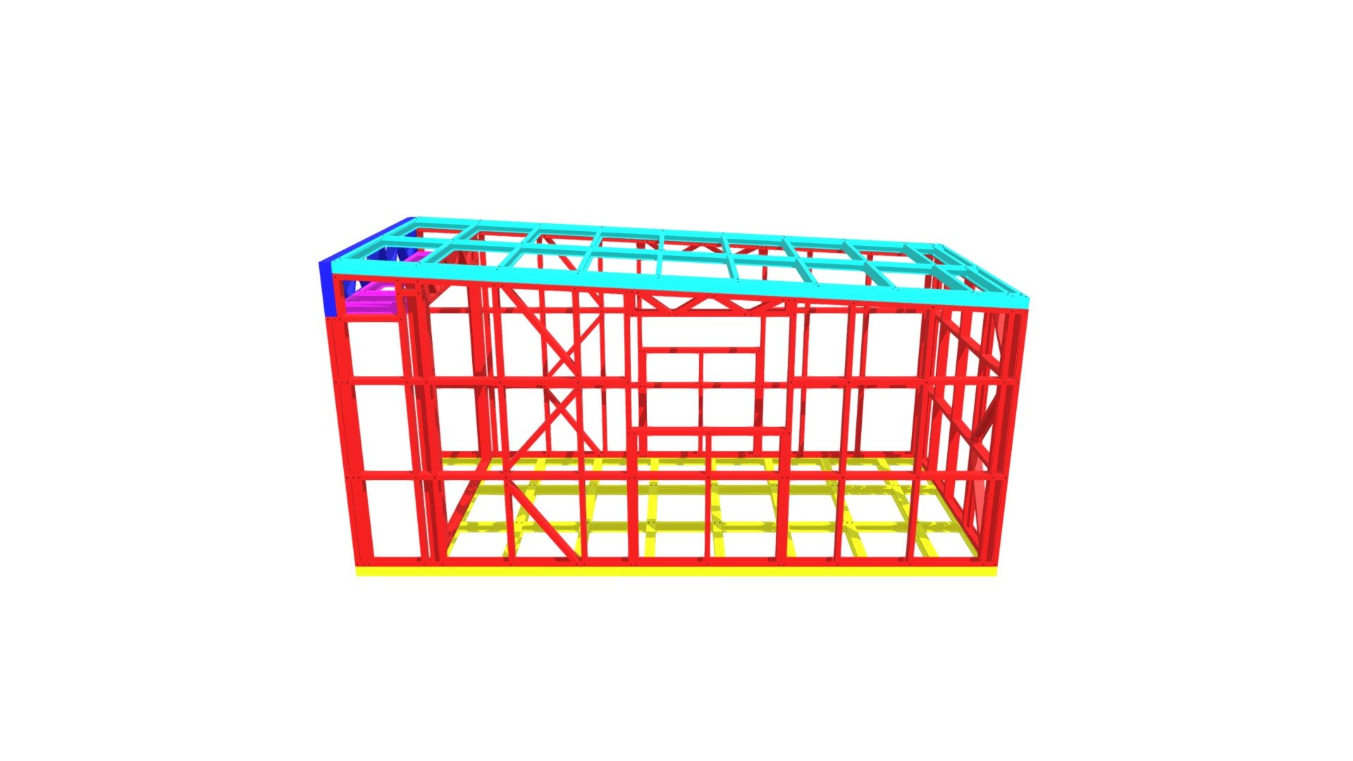 SFD: Plan Design # 3 - Cabin B - Download Free 3D model by Steel Frame ...