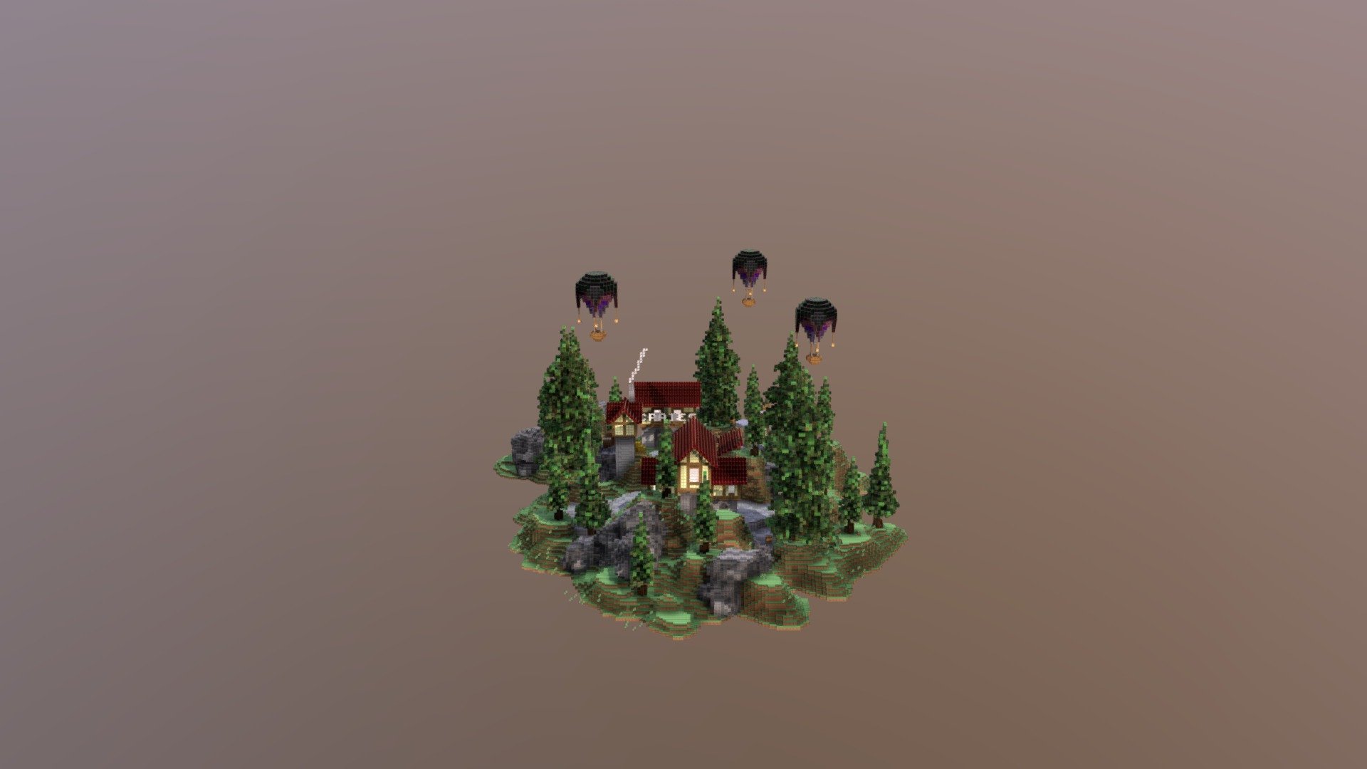 200x200 Medieval town spawn - 3D model by yenthly [399a217] - Sketchfab