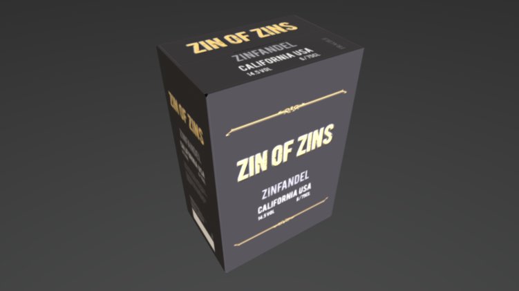 Zin of Zins BOX - 3D model by Fortium Wine A/S (@fortium) [399a2ee ...
