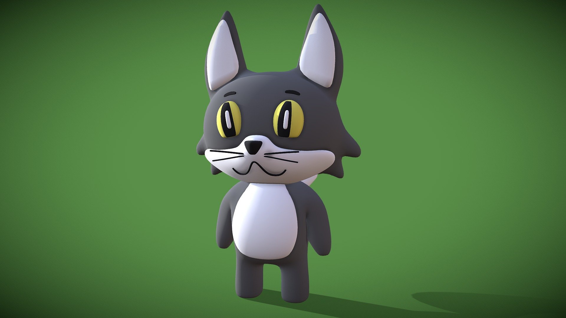 Cartoon Cat Download Free 3d Model By Cgulia [399a956] Sketchfab