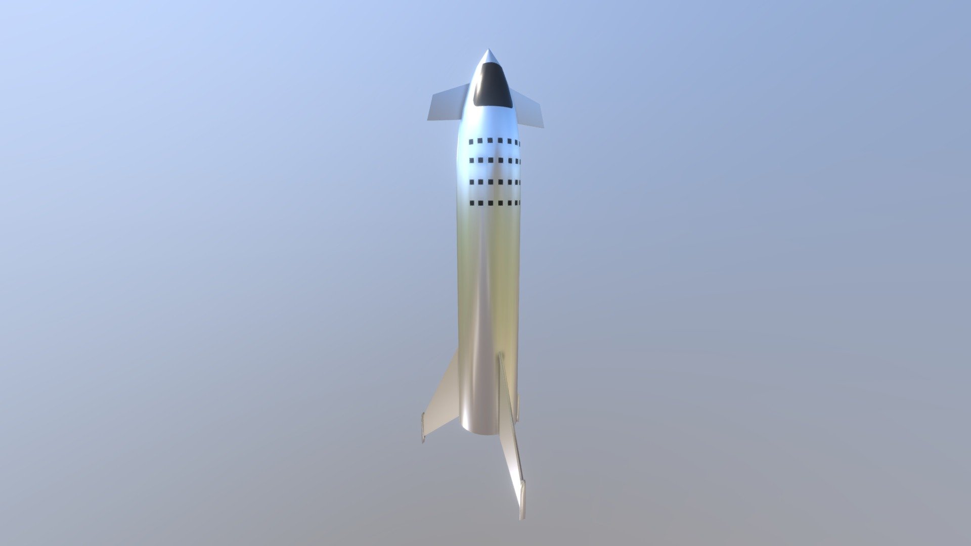 SpaceX Starship (Low Poly) - 3D model by SomeDudeTM [399dc17] - Sketchfab