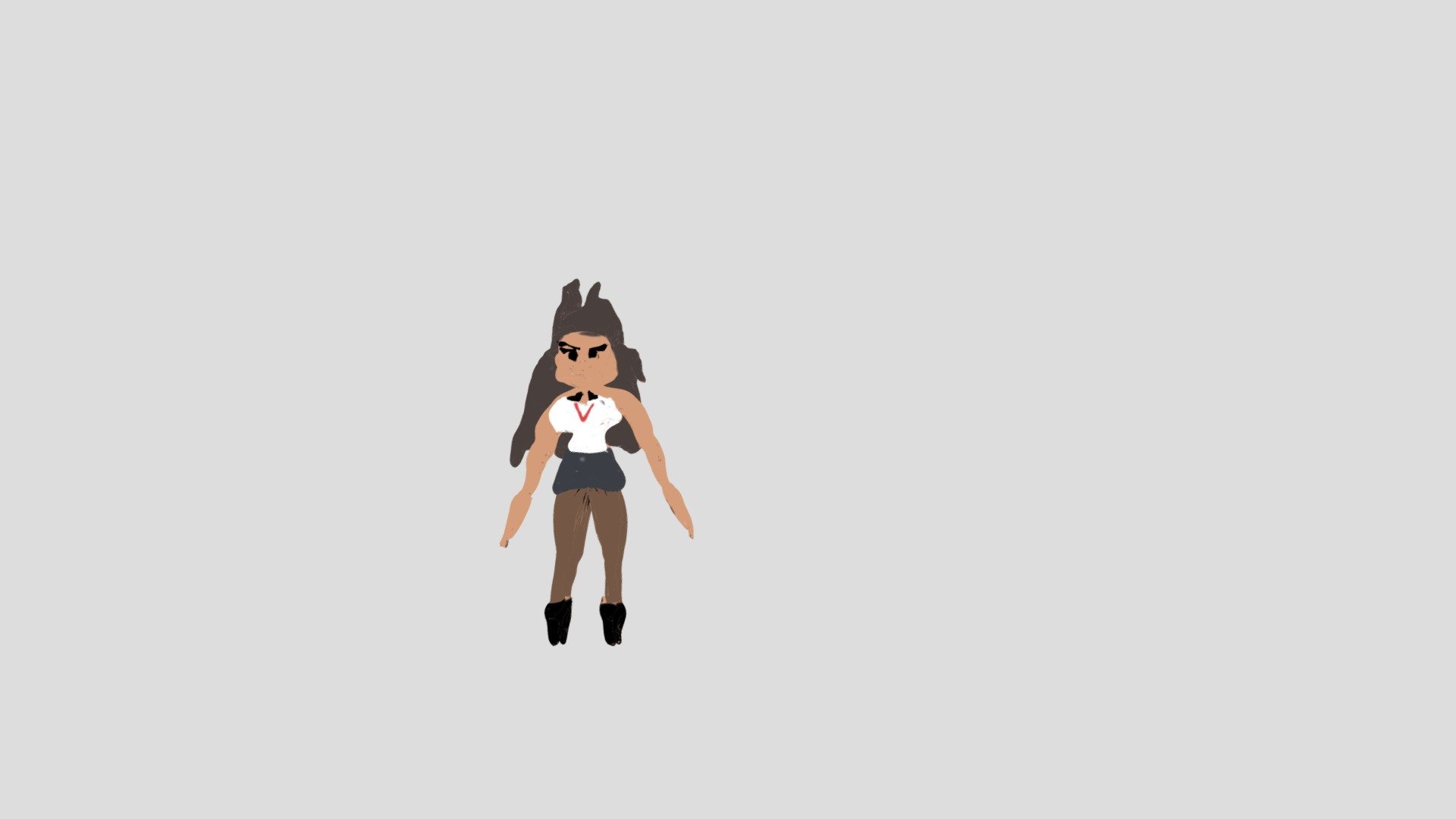 Ayana model fixed for vrchat Friday Night Funkin - Download Free 3D ...