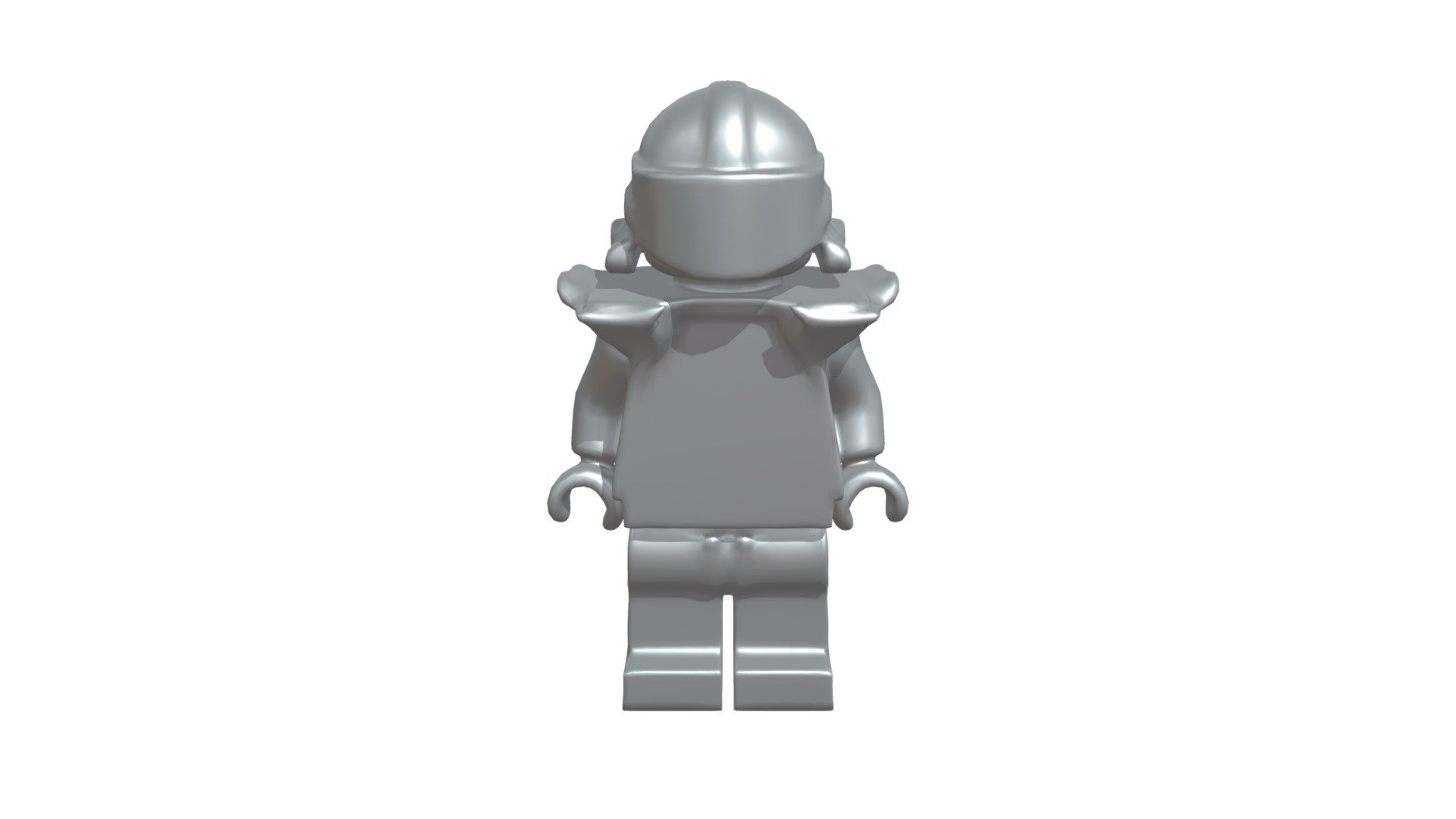Lego minifigure with helmet and shoulder armor - 3D model by haan1 ...