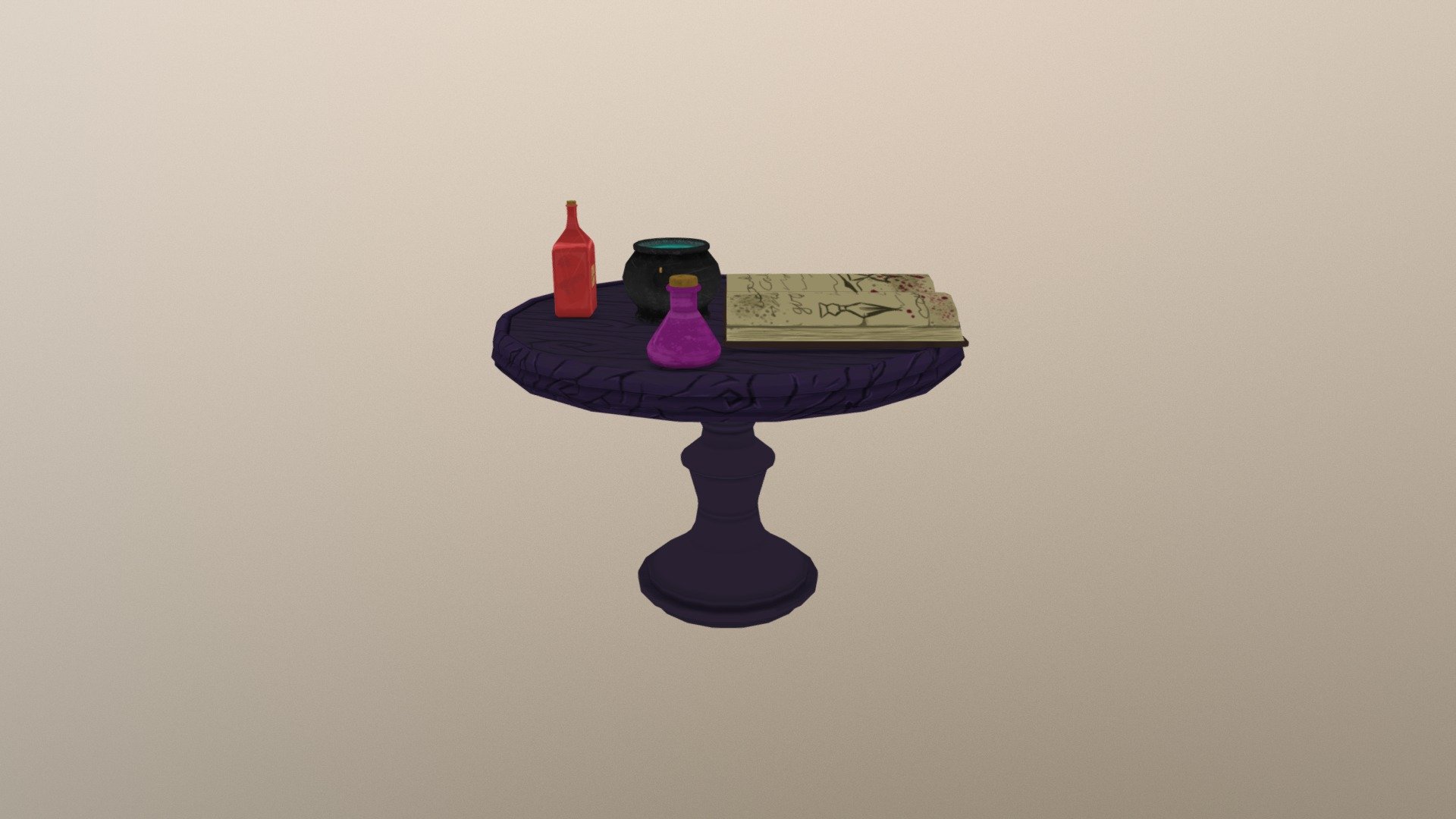 Alchemy Table - 3D model by roarieluz [399e5cd] - Sketchfab
