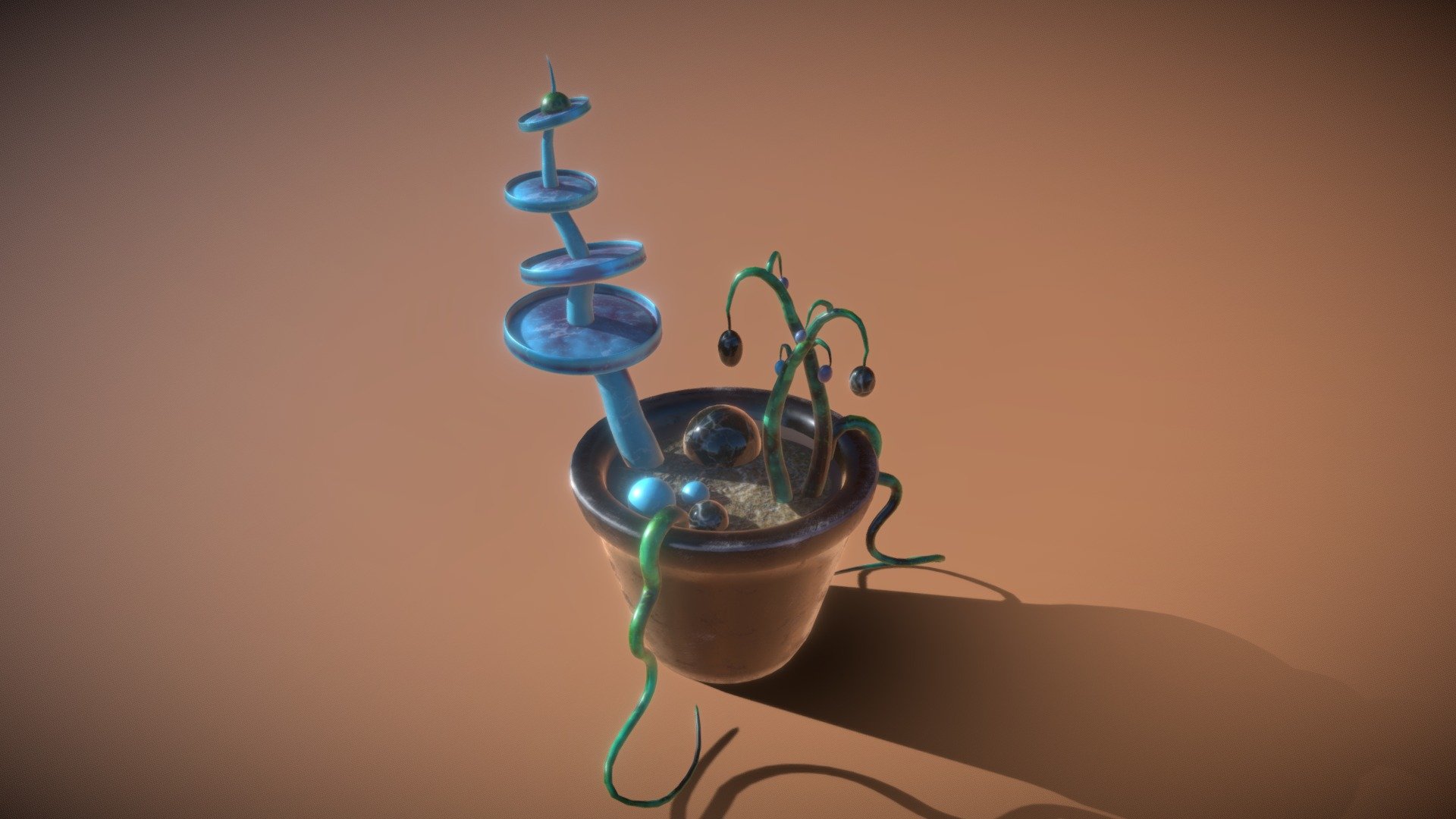 Alien Plant - 3D model by ahmedsuoamra [399fe0d] - Sketchfab