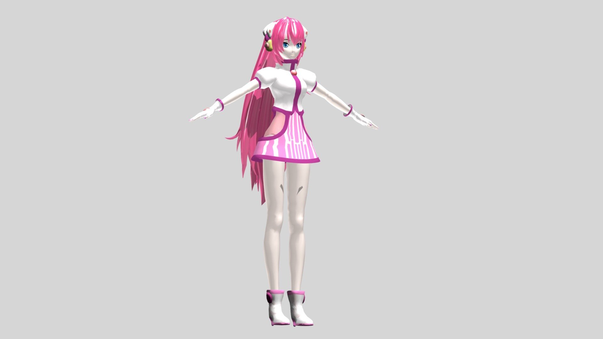 Megurine Luka Cyber Nation. - Download Free 3D model by 雨宮レン (@oscar3dmodel) [39a0041] - Sketchfab