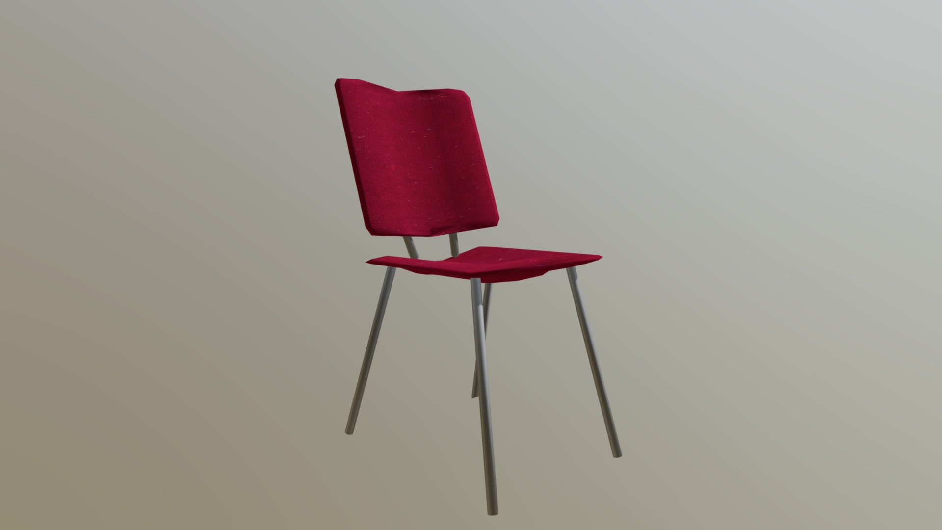 Red Chair - 3D model by g13nn4 [39a0aec] - Sketchfab