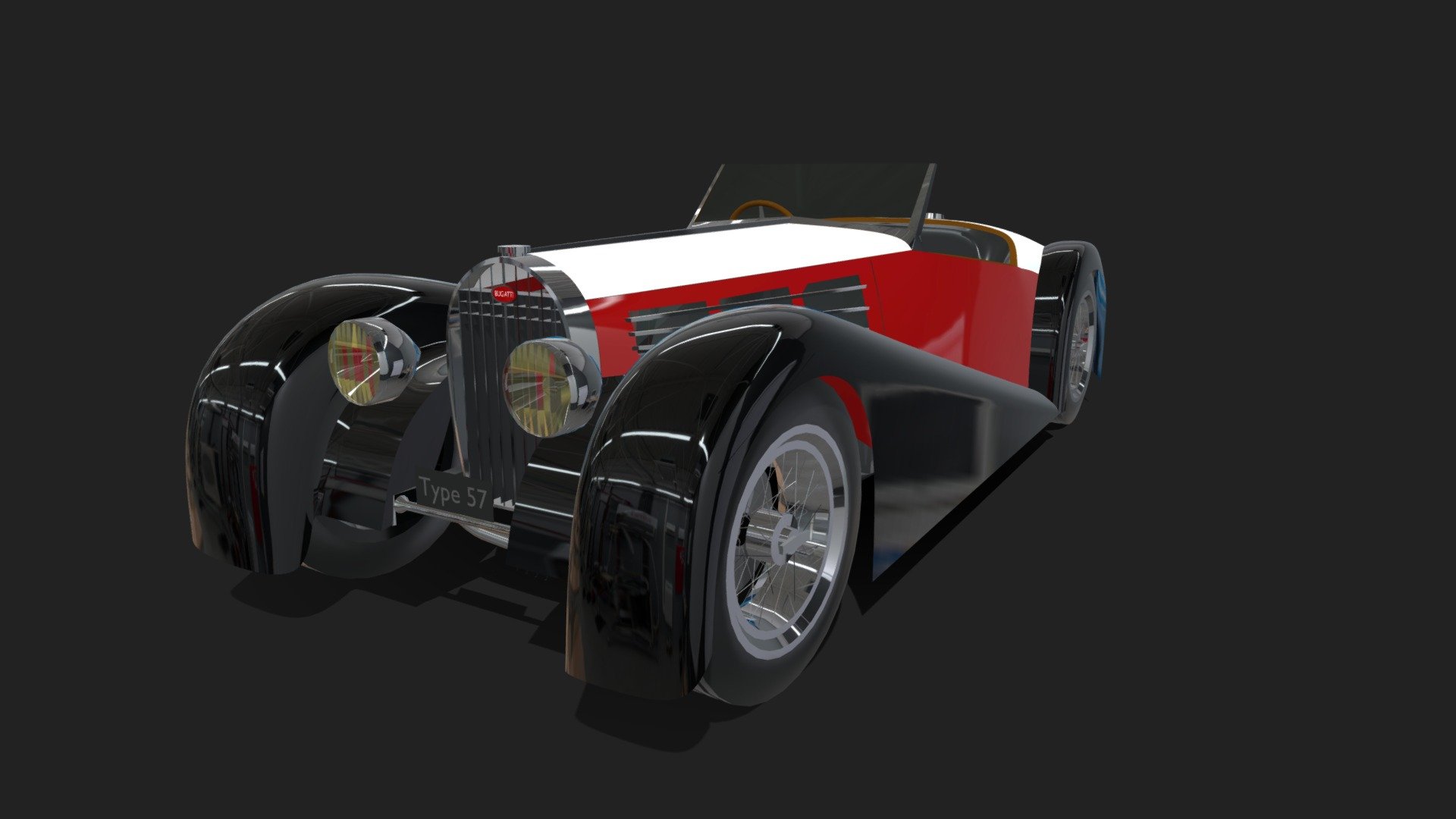 1937 BUGATTI Type 57 Roadster - Download Free 3D model by Carrozze ...