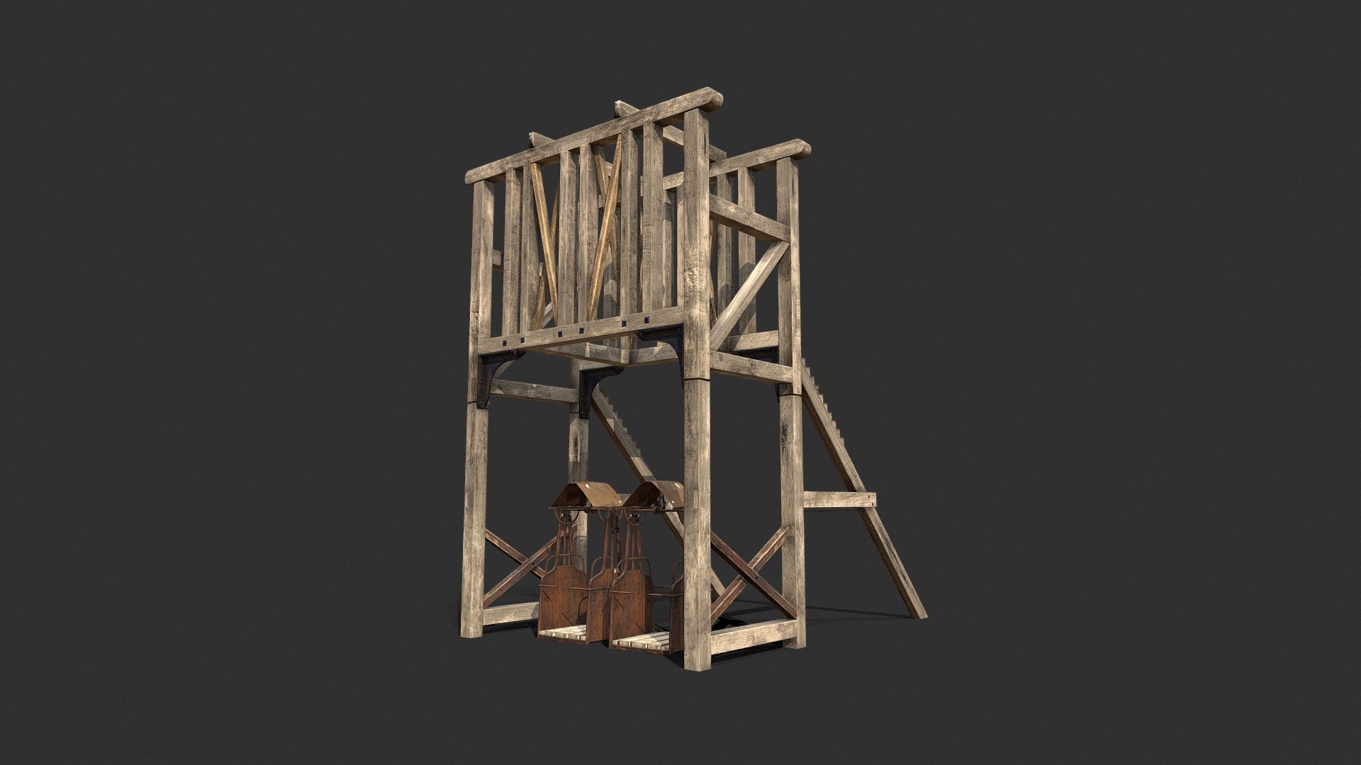 Old Mine Construction - Buy Royalty Free 3D model by danielmikulik ...