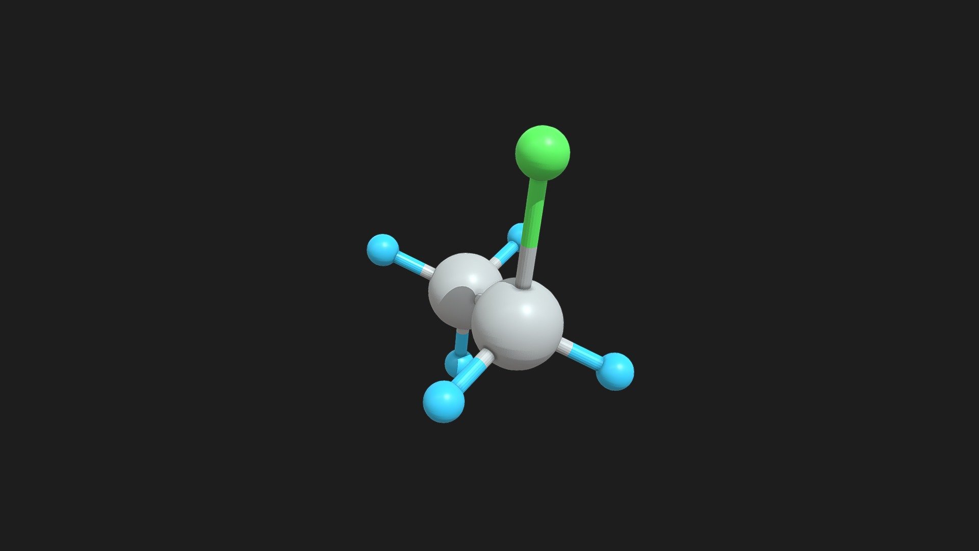 Chloroethane 180 Deg - Download Free 3D model by stereoaisier [39a1e31 ...
