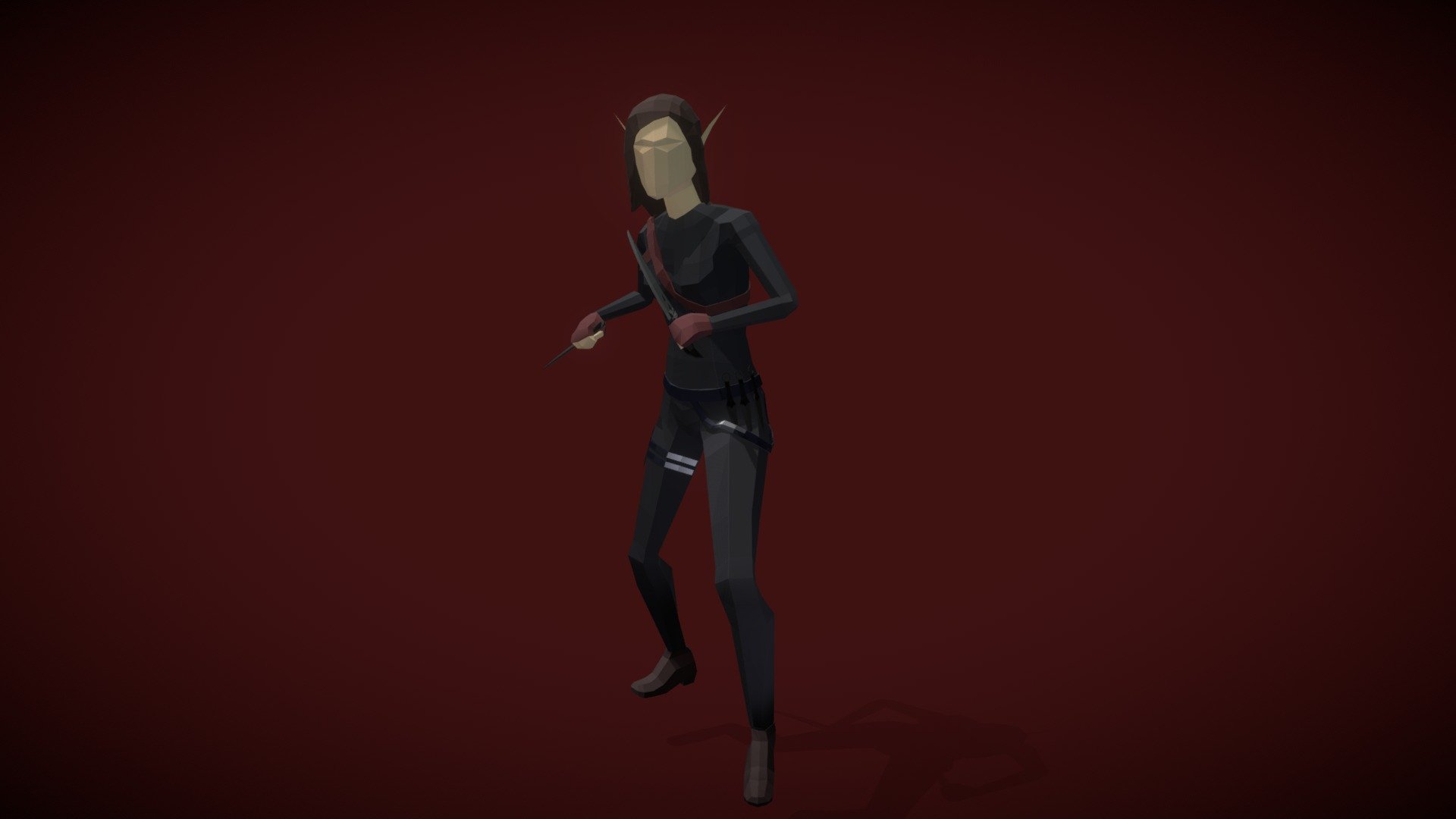 LowPoly Rogue - 3D model by zawadzki_michal [39a5394] - Sketchfab