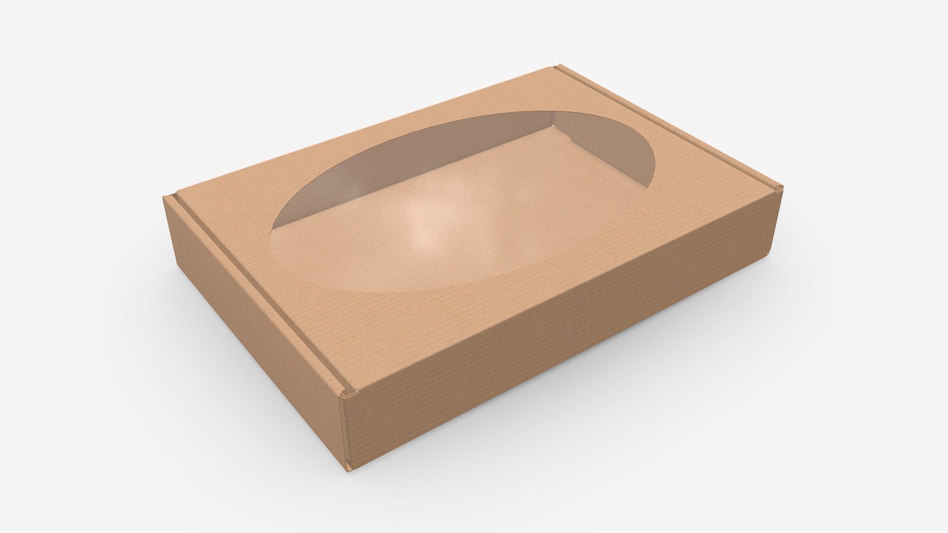 Corrugated Cardboard Box with Window 01 - Buy Royalty Free 3D model by ...