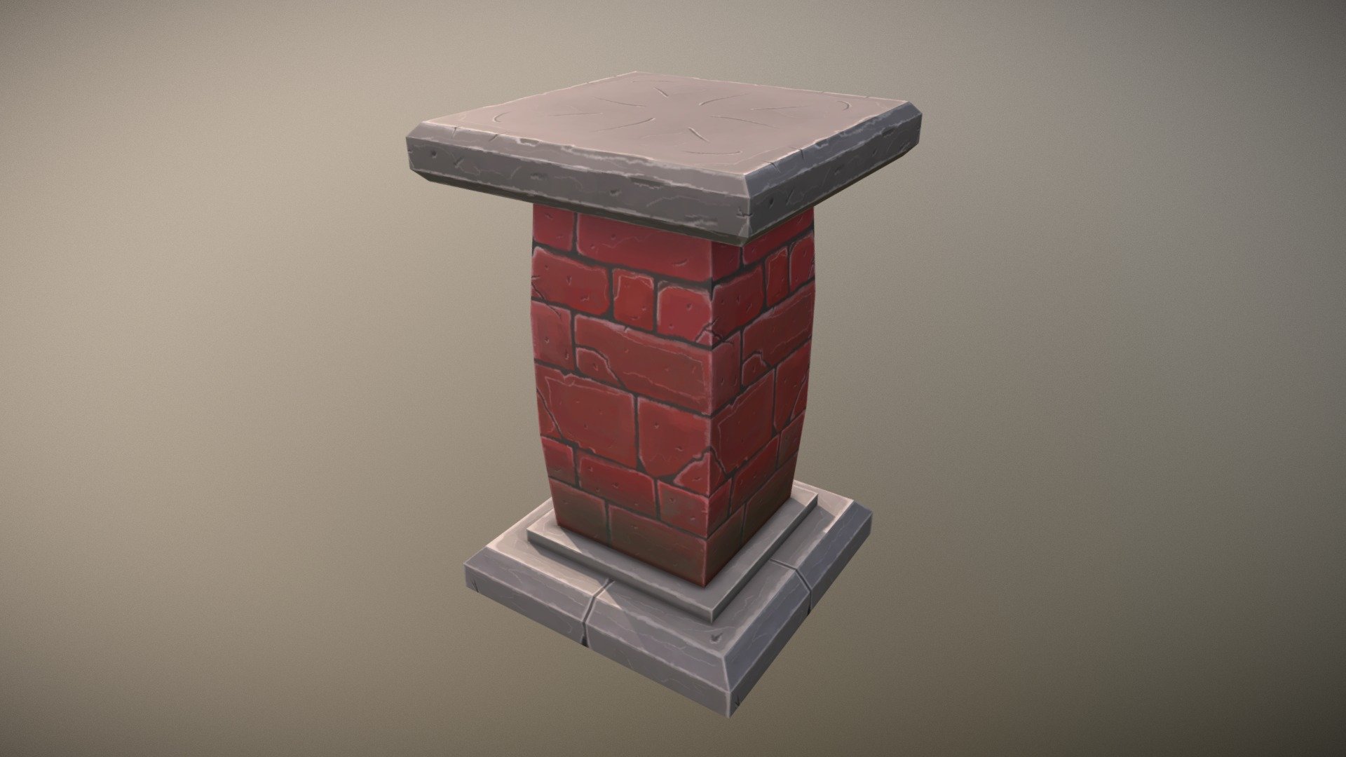 Red Pillar - 3D model by jeghc [39a9c4b] - Sketchfab