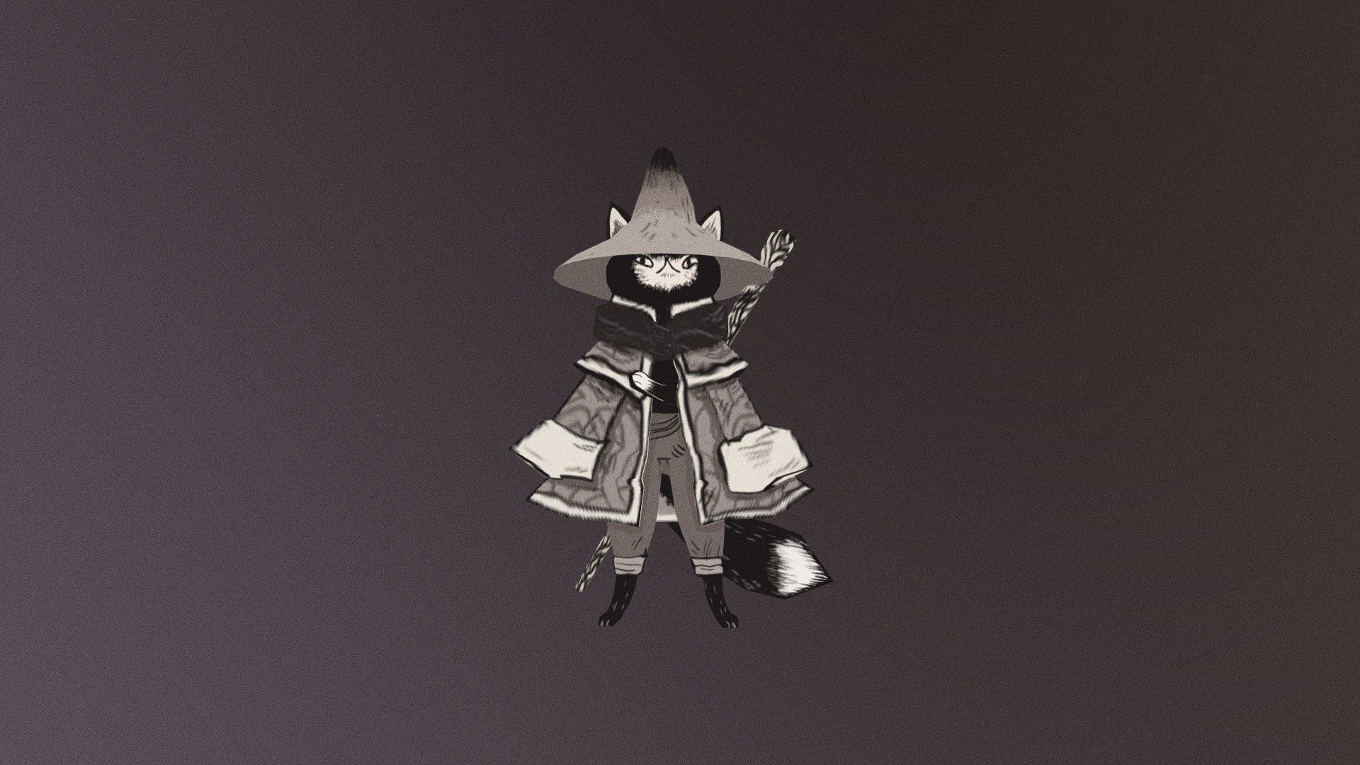 Mage Cat (Concept by Heikala) - 3D model by SeanRogers (@nontoxiclotus ...