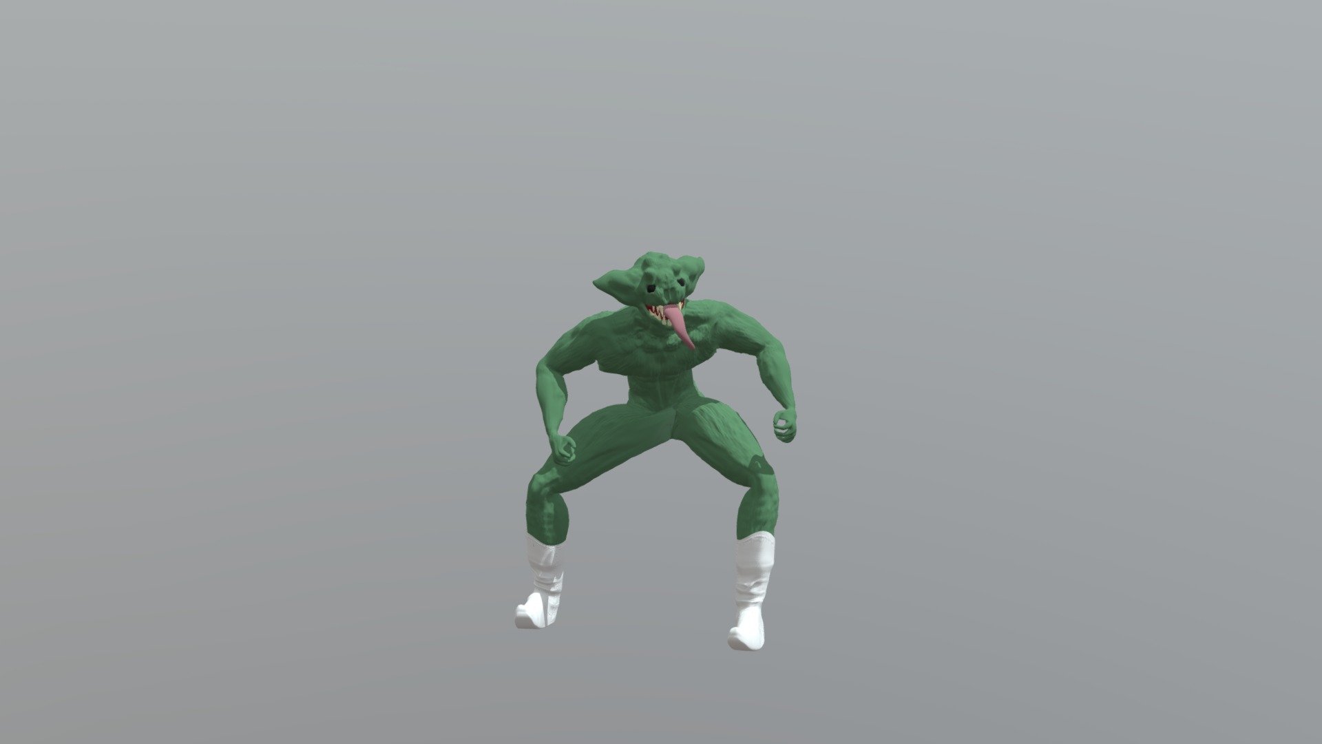 Lizard Oni Roaring - 3D model by P.ea_CG [39aad4a] - Sketchfab