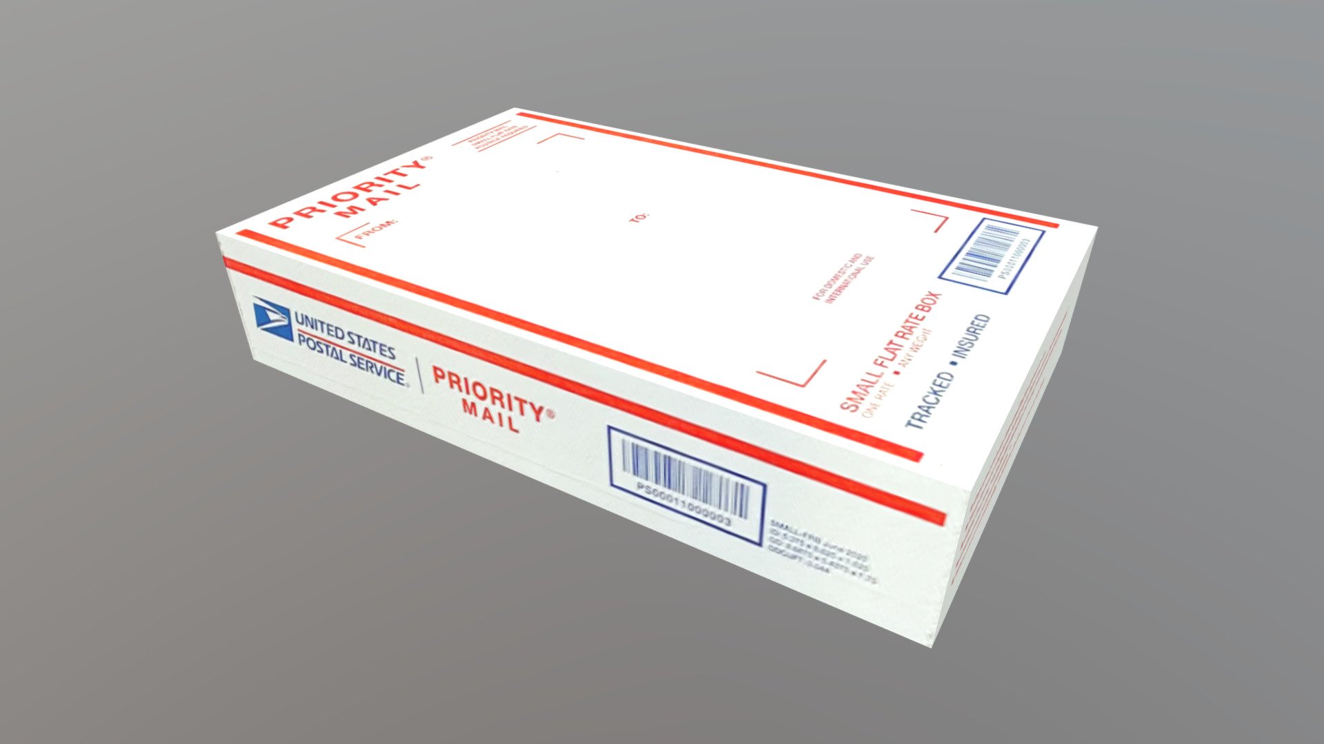 USPS Shipping Box - Download Free 3D model by TrentPierce [39ad30a ...