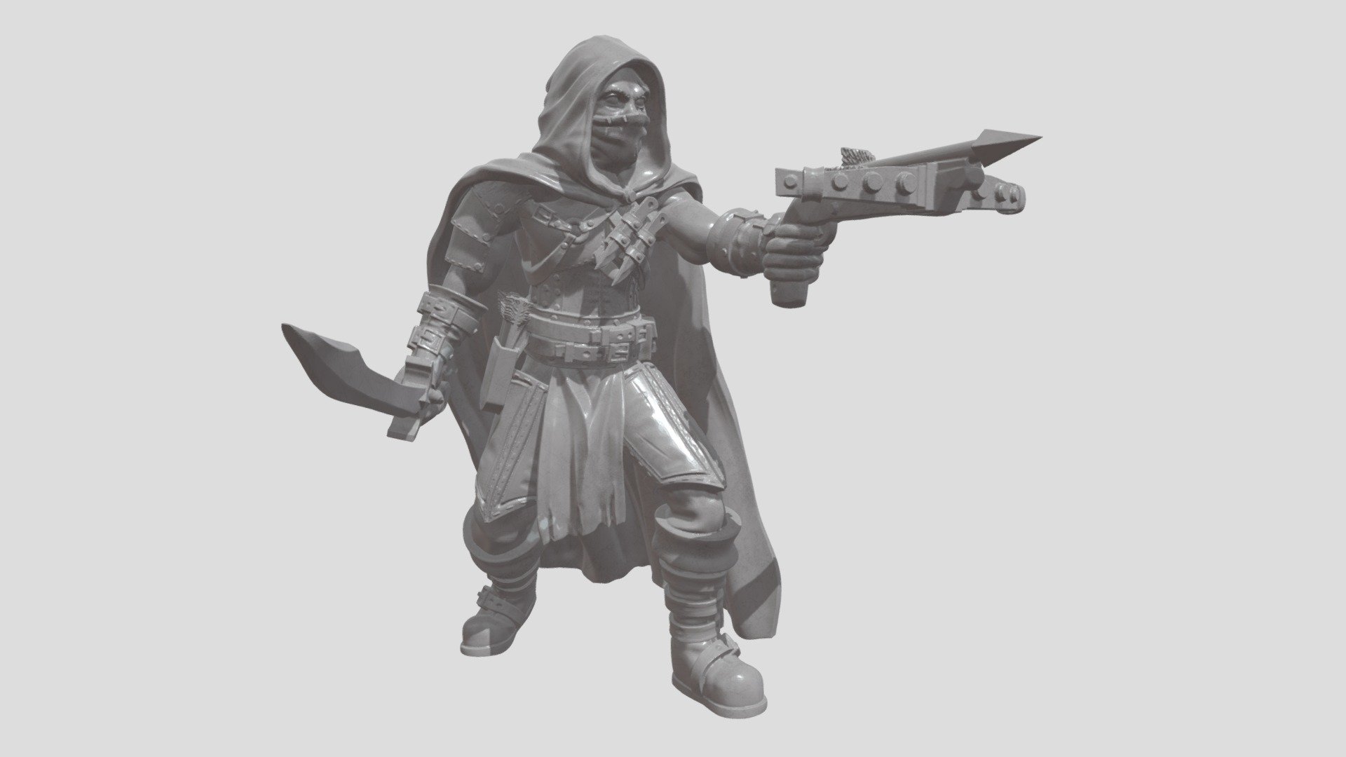 Rogue - Sword And Hand-crossbow - 3D model by McNacMedia [39af4e1 ...