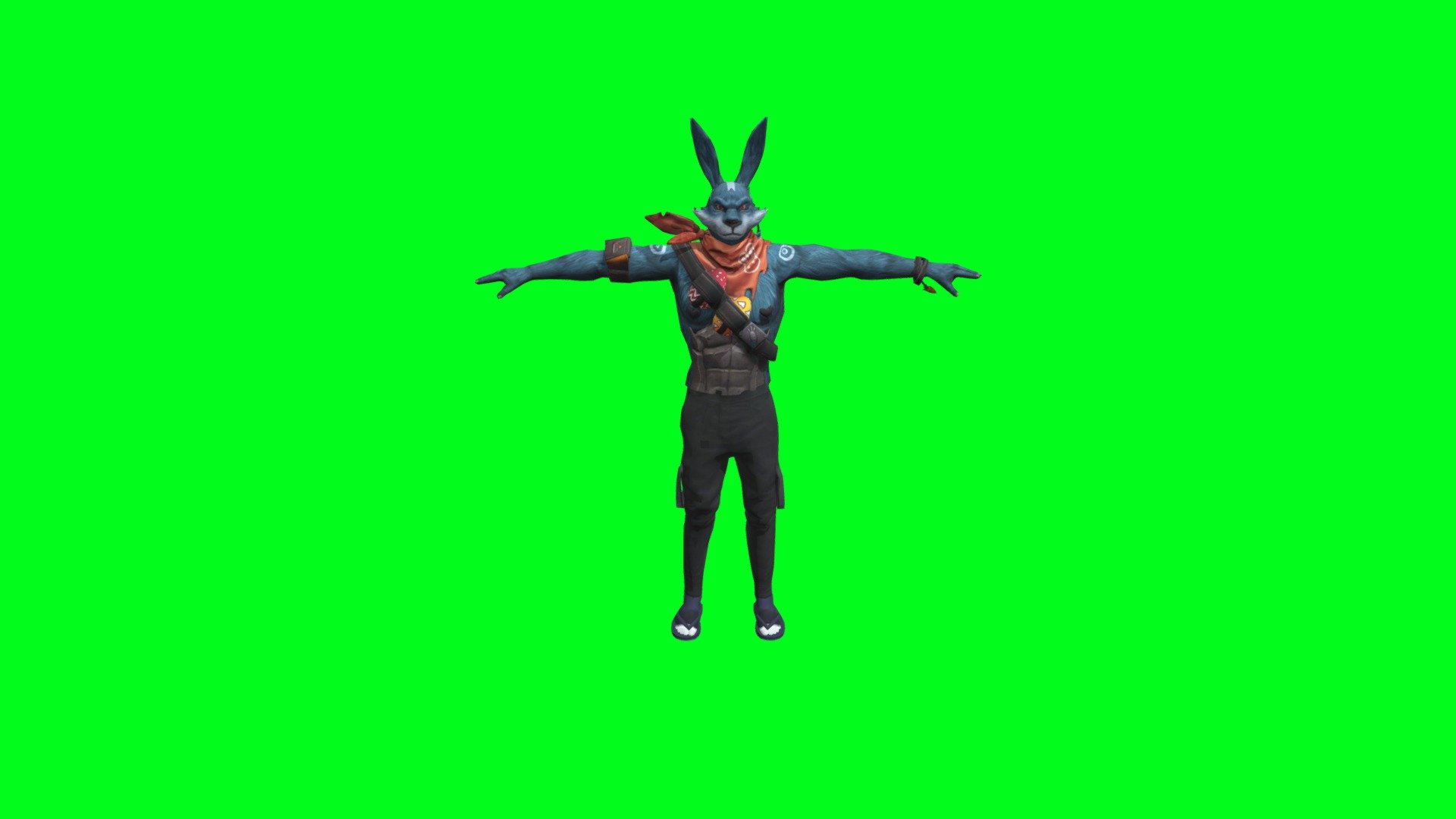 Green screen ff model - Download Free 3D model by Shivay gaming ...