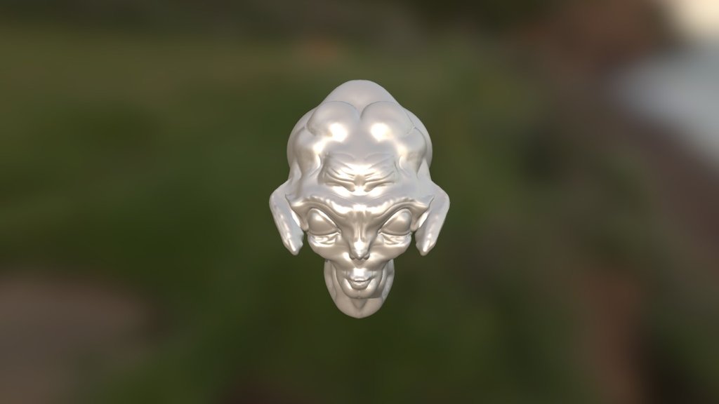 ALIEN HEAD - 3D model by 16rwatson [39b0e99] - Sketchfab