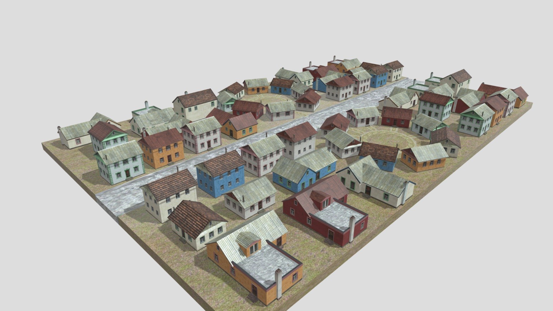 Soviet Villiage - Download Free 3D model by novusod [39b1d61] - Sketchfab