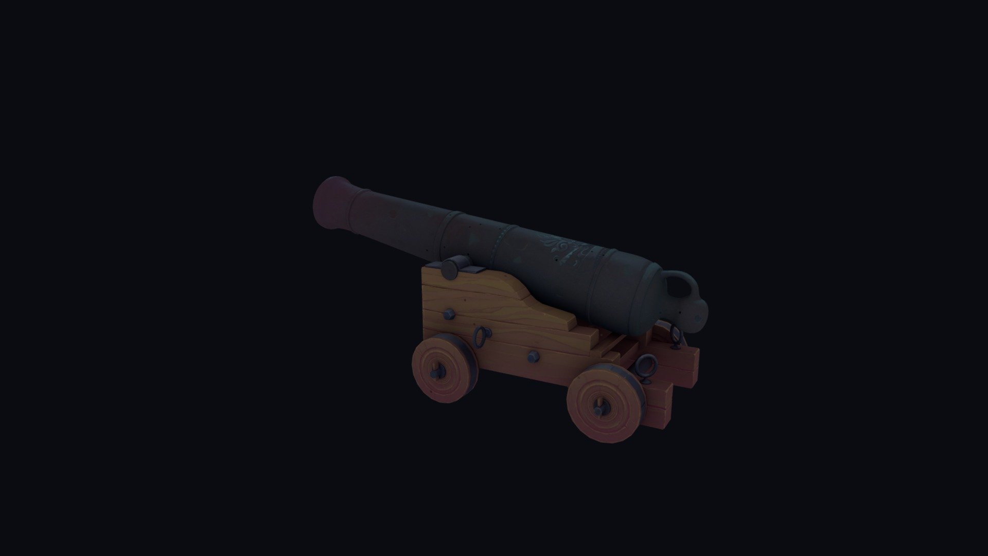 Stylized Cannon - 3D model by oscarmolinfg [39b55e8] - Sketchfab