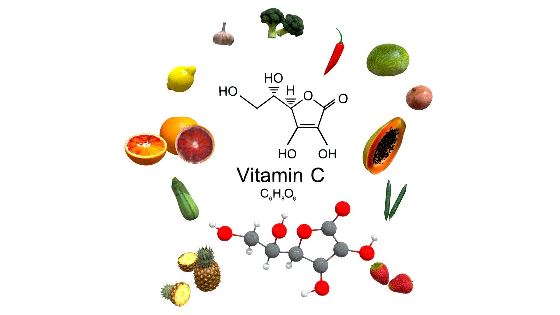 Vitamin C - 3D model by arloopa [39b73f0] - Sketchfab