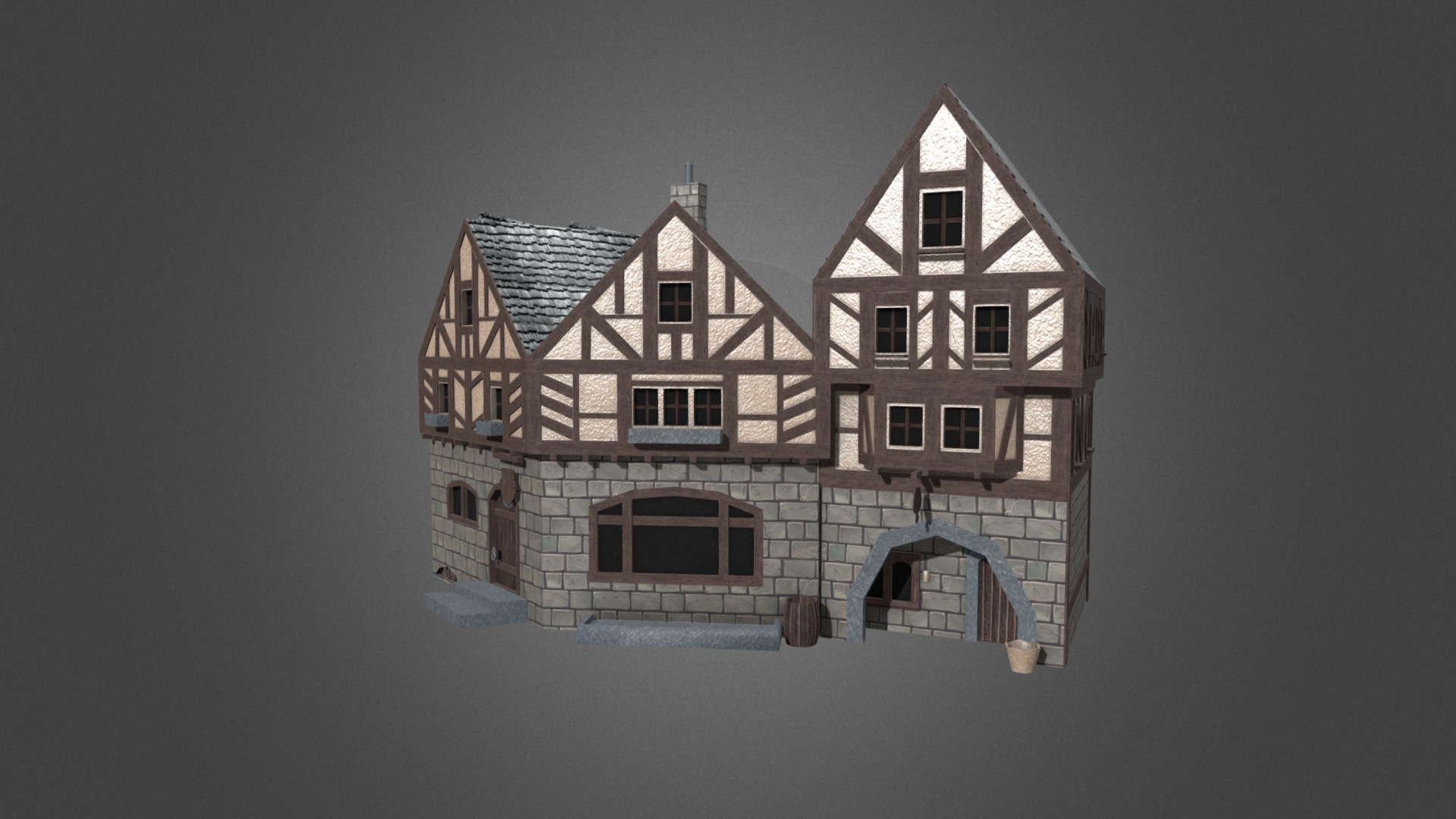 Medieval Import Shop - 3D model by CG Duck (@cg_duck) [39b8c30] - Sketchfab