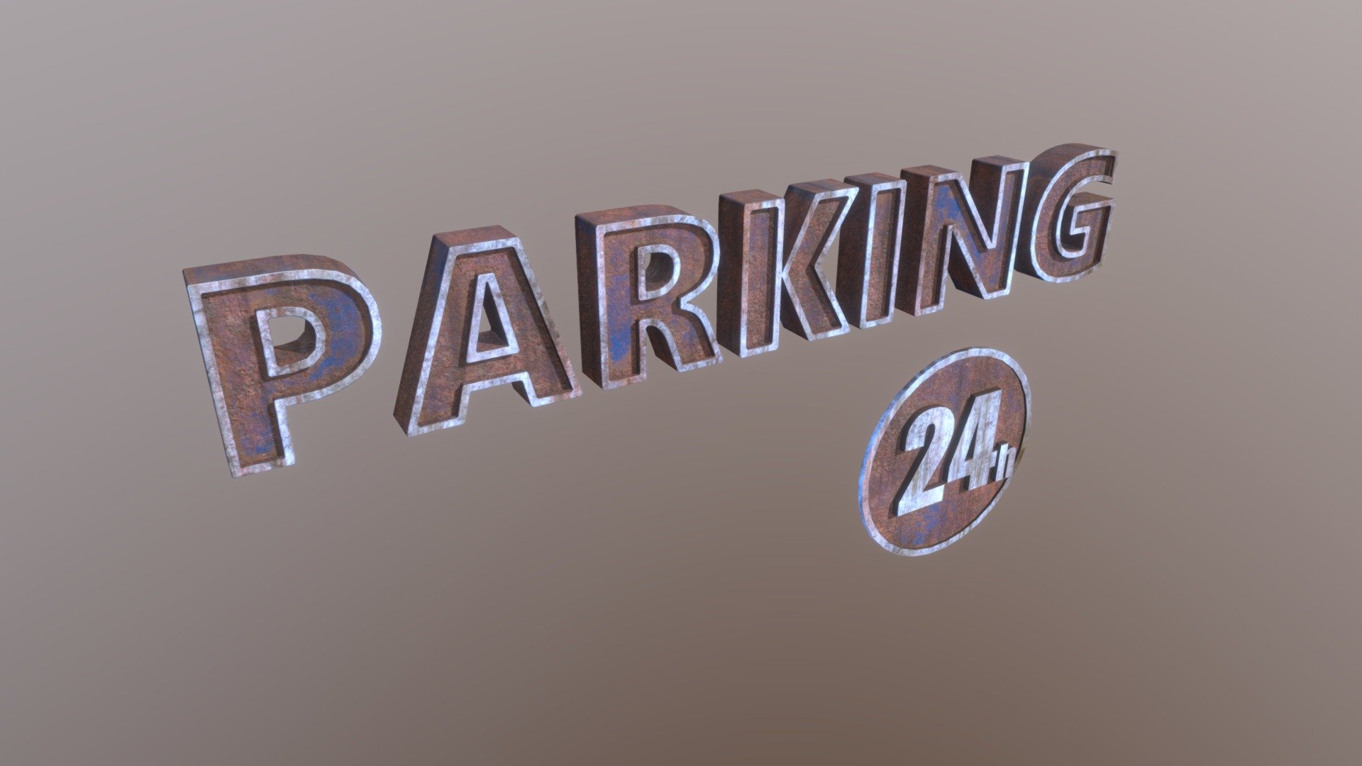 Parking Sign - 3D model by ManlioRF [39b8cb6] - Sketchfab