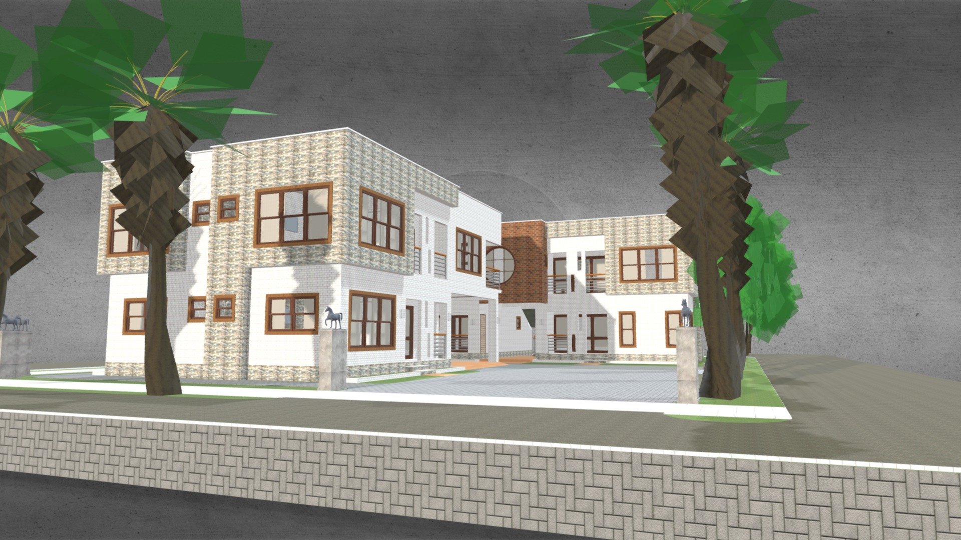 2 Bedroom Apartments- Klagon Tema - 3D model by Gabochie Design ...