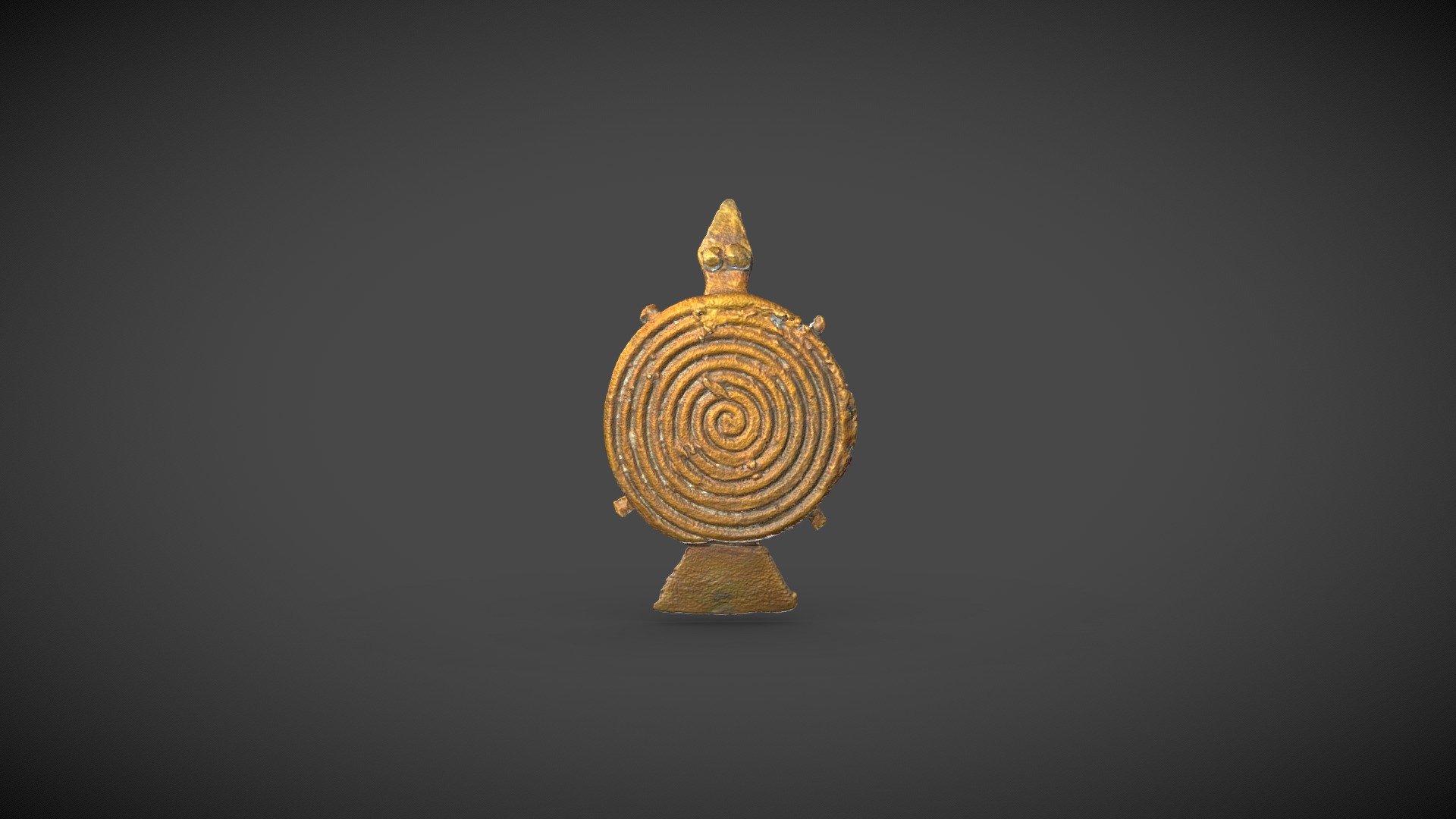 Amulette tortue d'eau senoufo - Download Free 3D model by Alienor.org, Conseil des musées ...