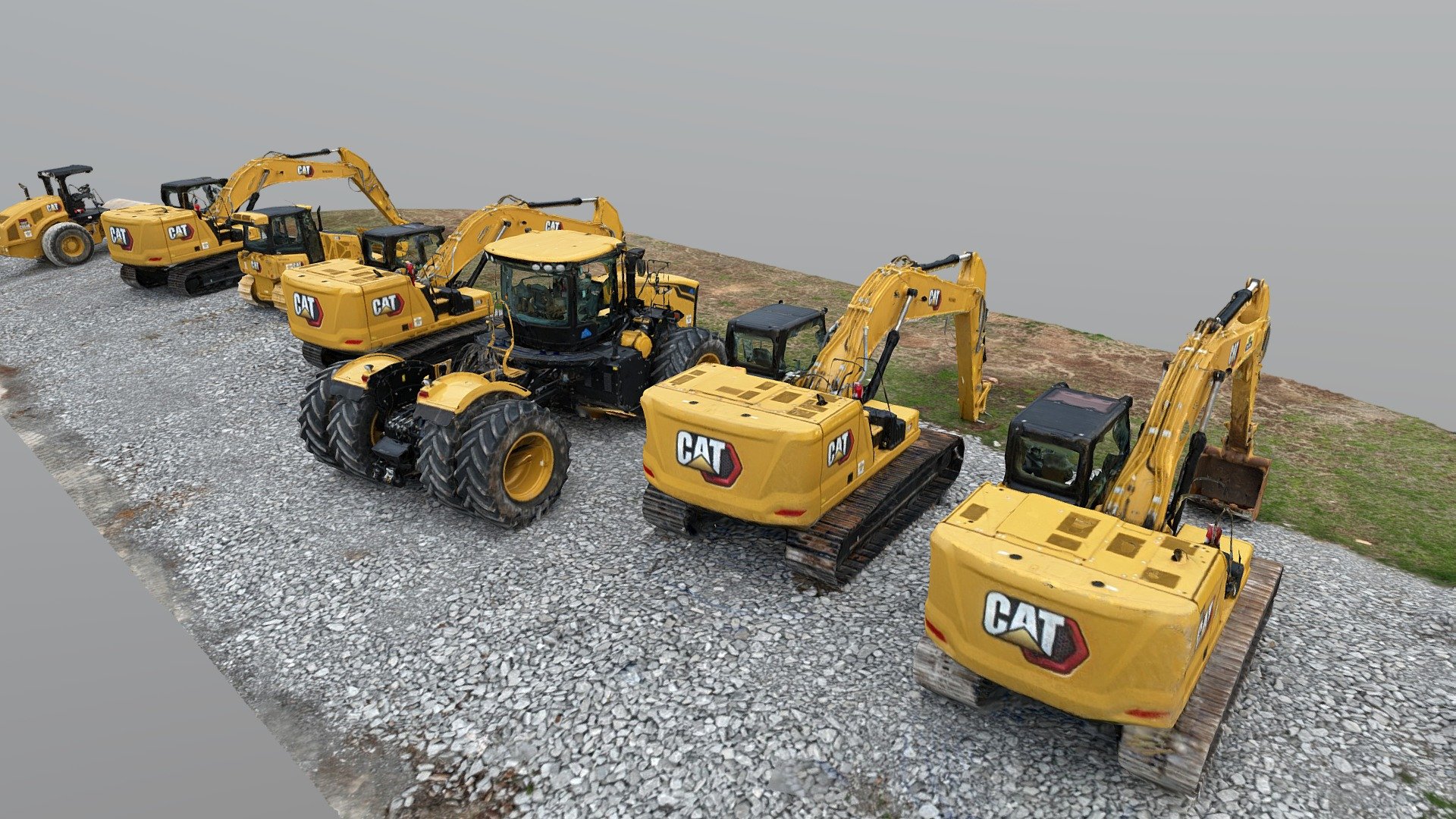 Caterpillar Heavy Construction Equipment - Buy Royalty Free 3D model by ...