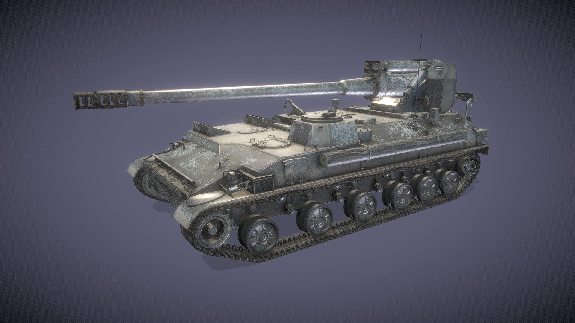 Giatsint 2S5 (Soviet Tank) - Buy Royalty Free 3D model by Hitoshi Matsui (@hitoshi.matsui ...